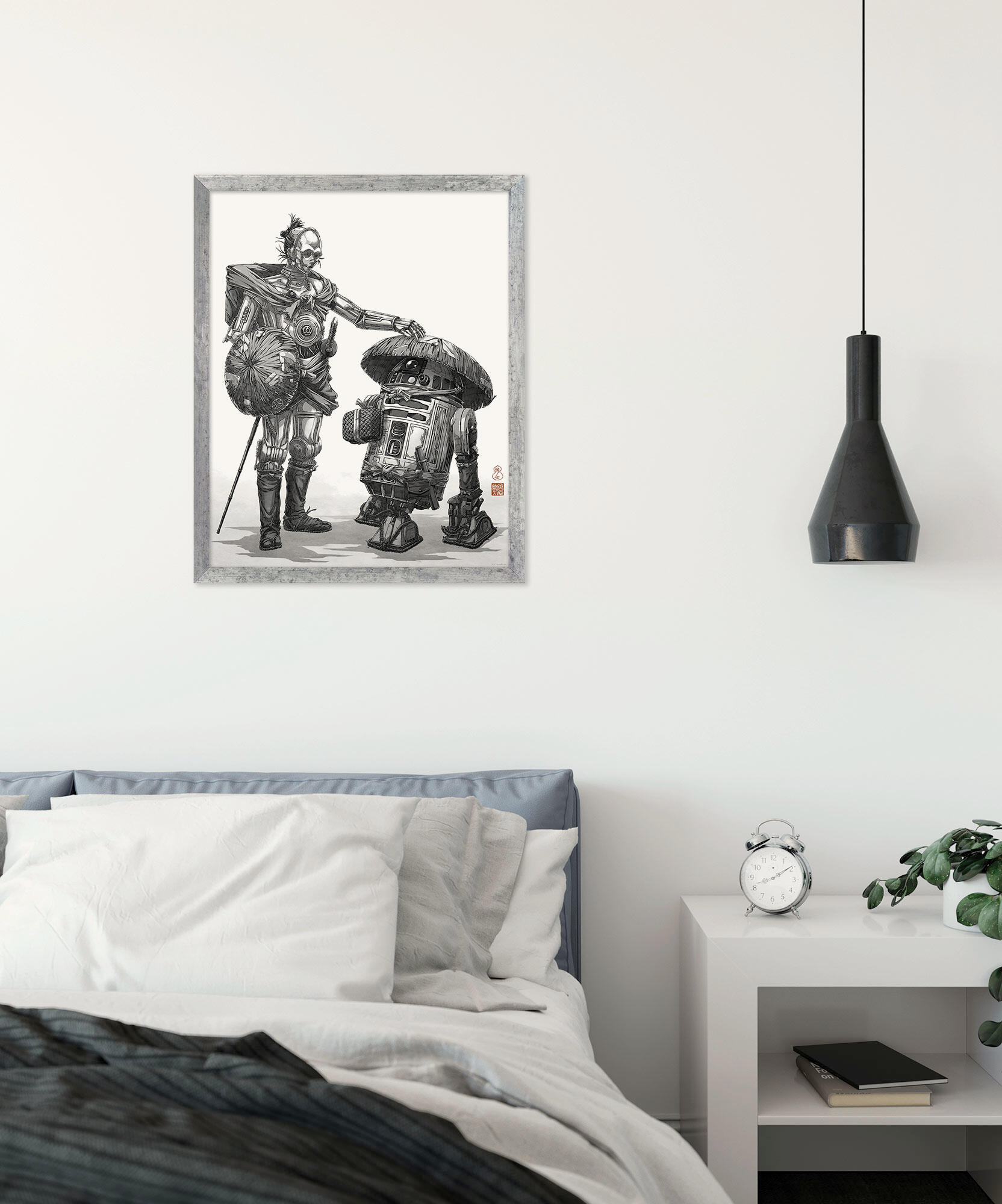 Affiche Star Wars Vision Samurai Droids l.30 x H.40 | Leroy Merlin