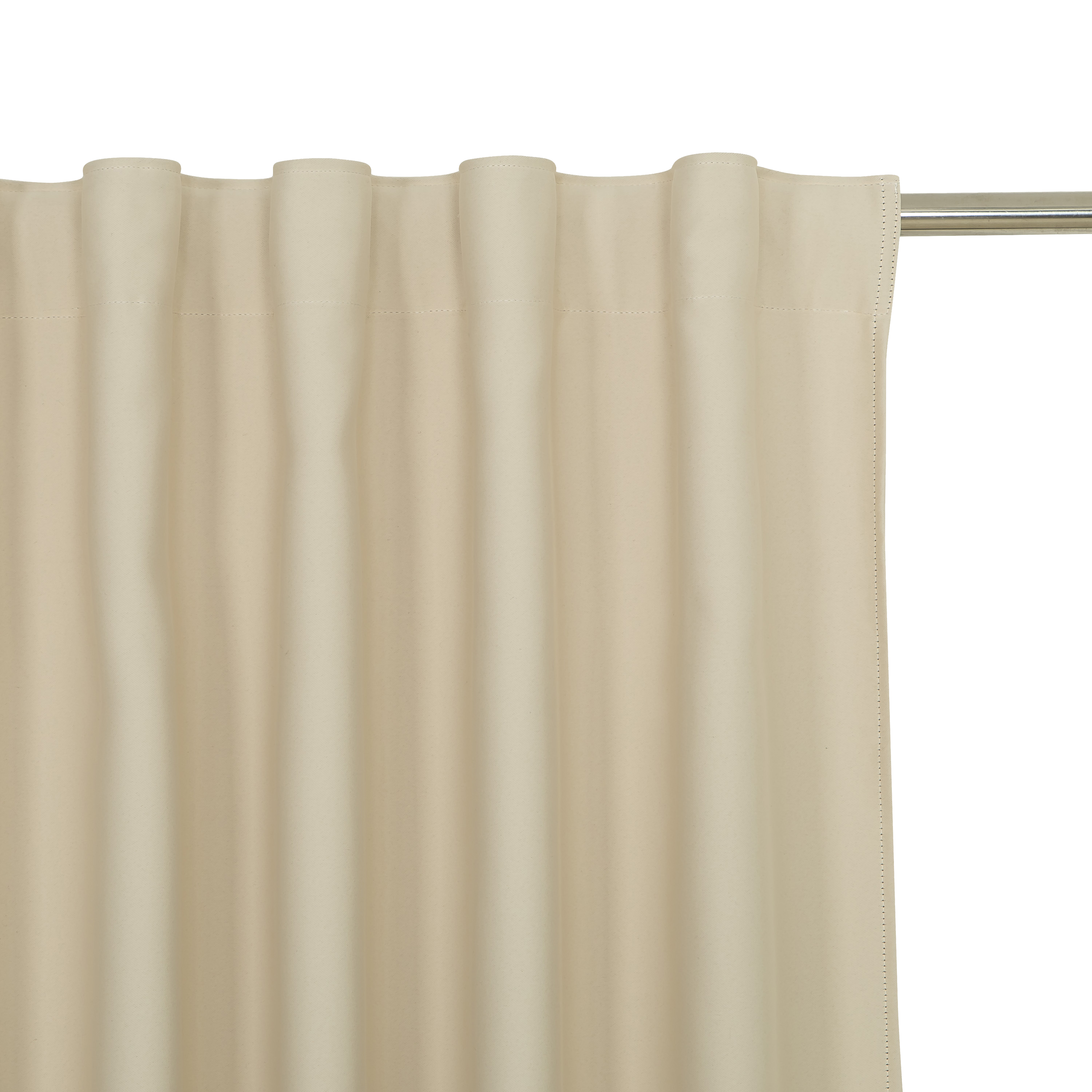 Cortina cinta frunce, trabilla oculta Opaca New Arel INSPIRE liso beige ...