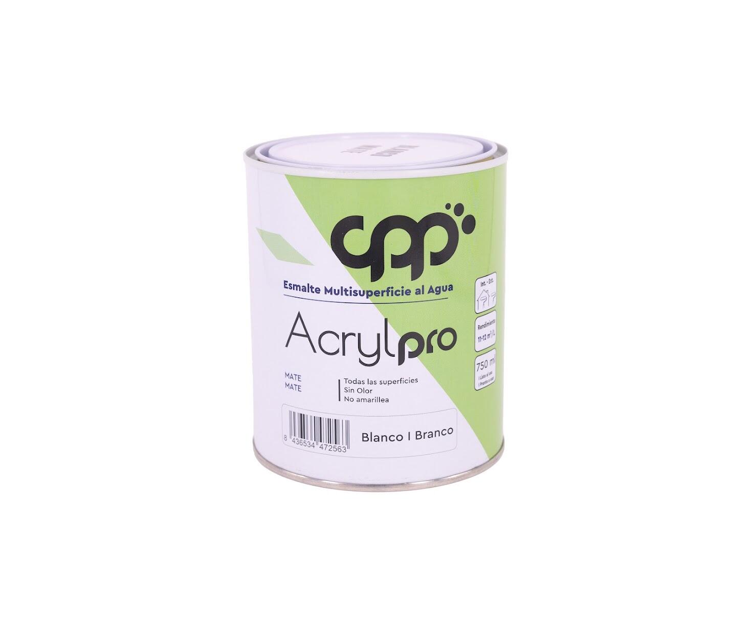 Esmalte de interior acrilico OK PRO color blanco mate 750ml para ...
