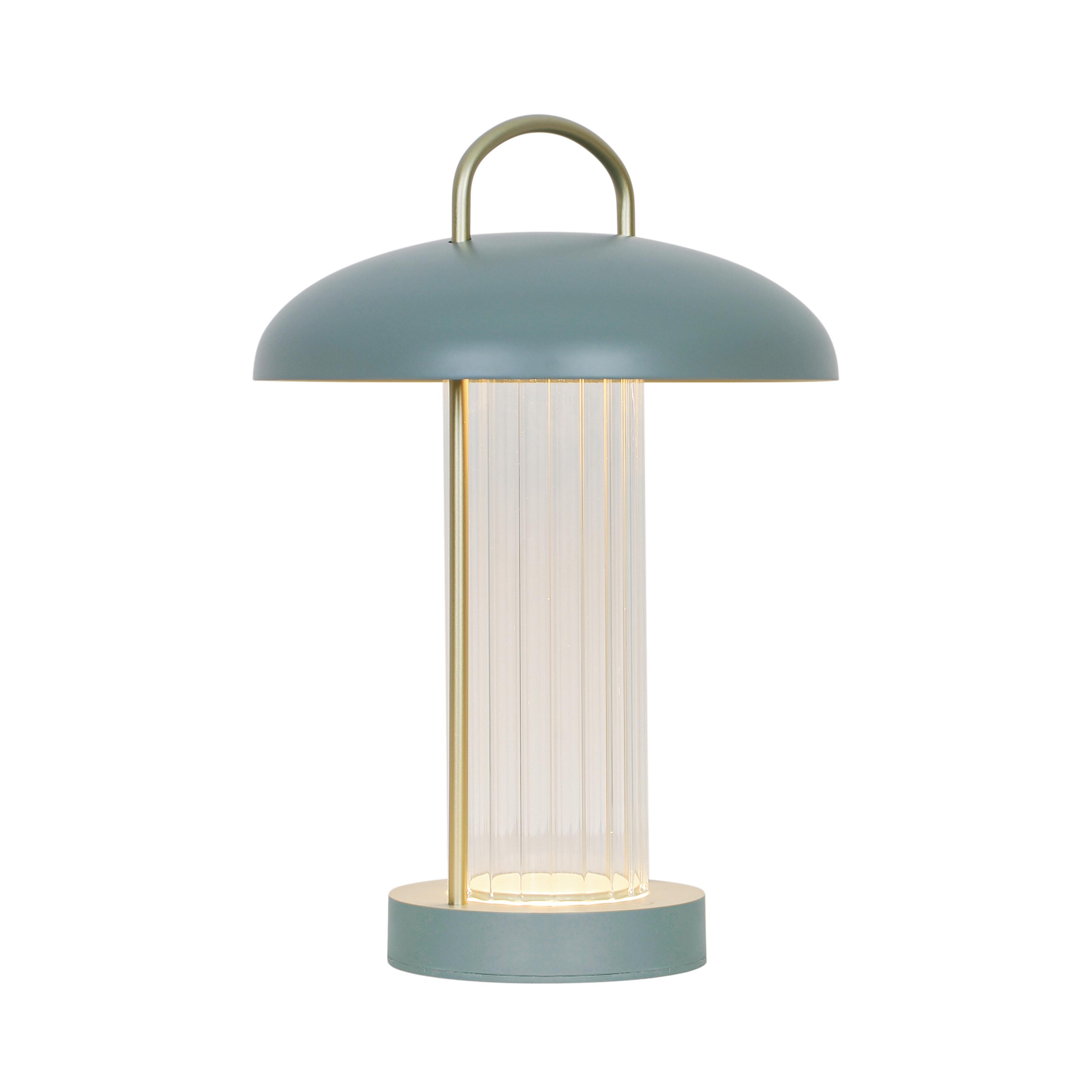 Lampe LED Mirano fonction rechargeable, fer, vert, H.29 cm, | Leroy Merlin