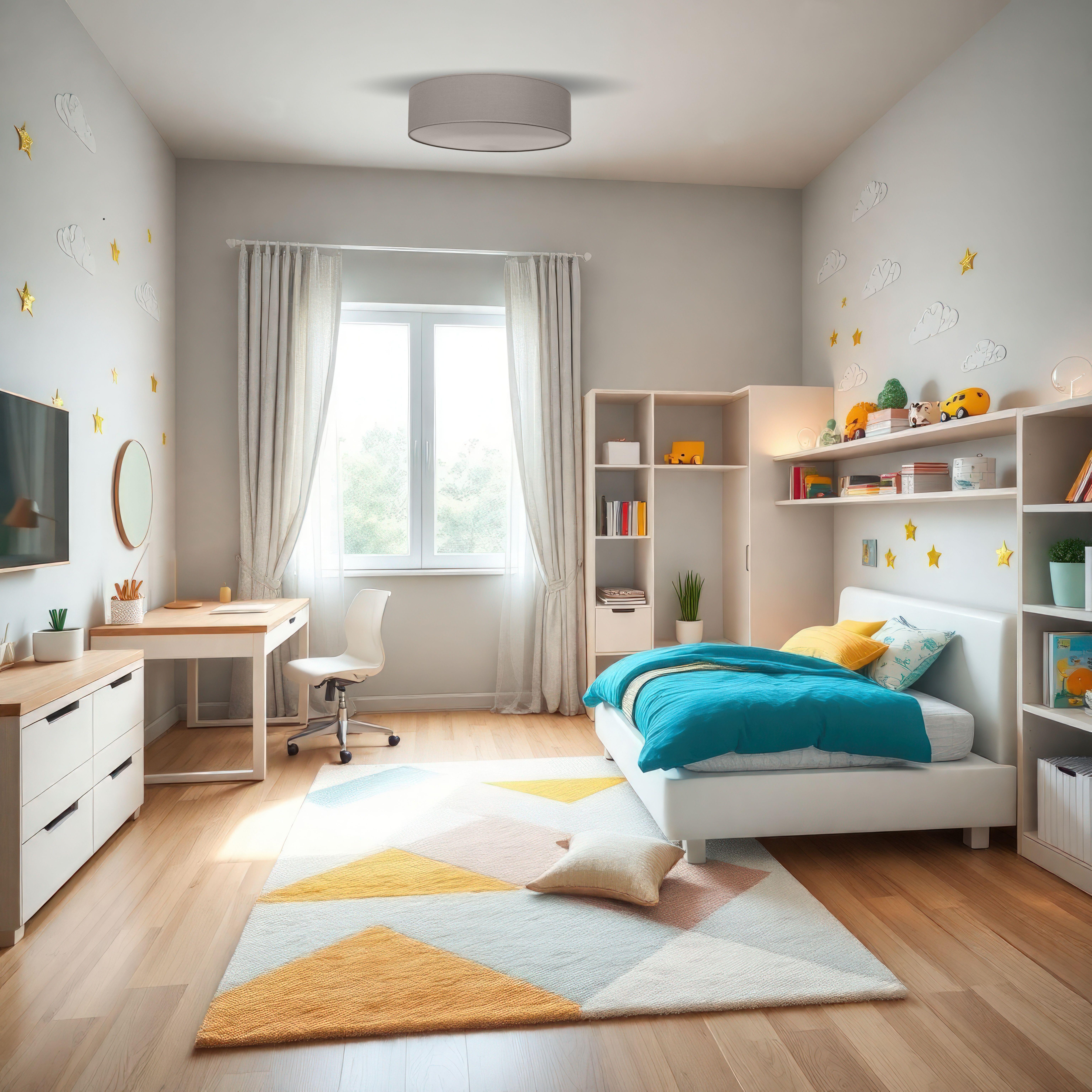Plafón INSPIRE E27 Beige Nicole Ø40 cm | Leroy Merlin