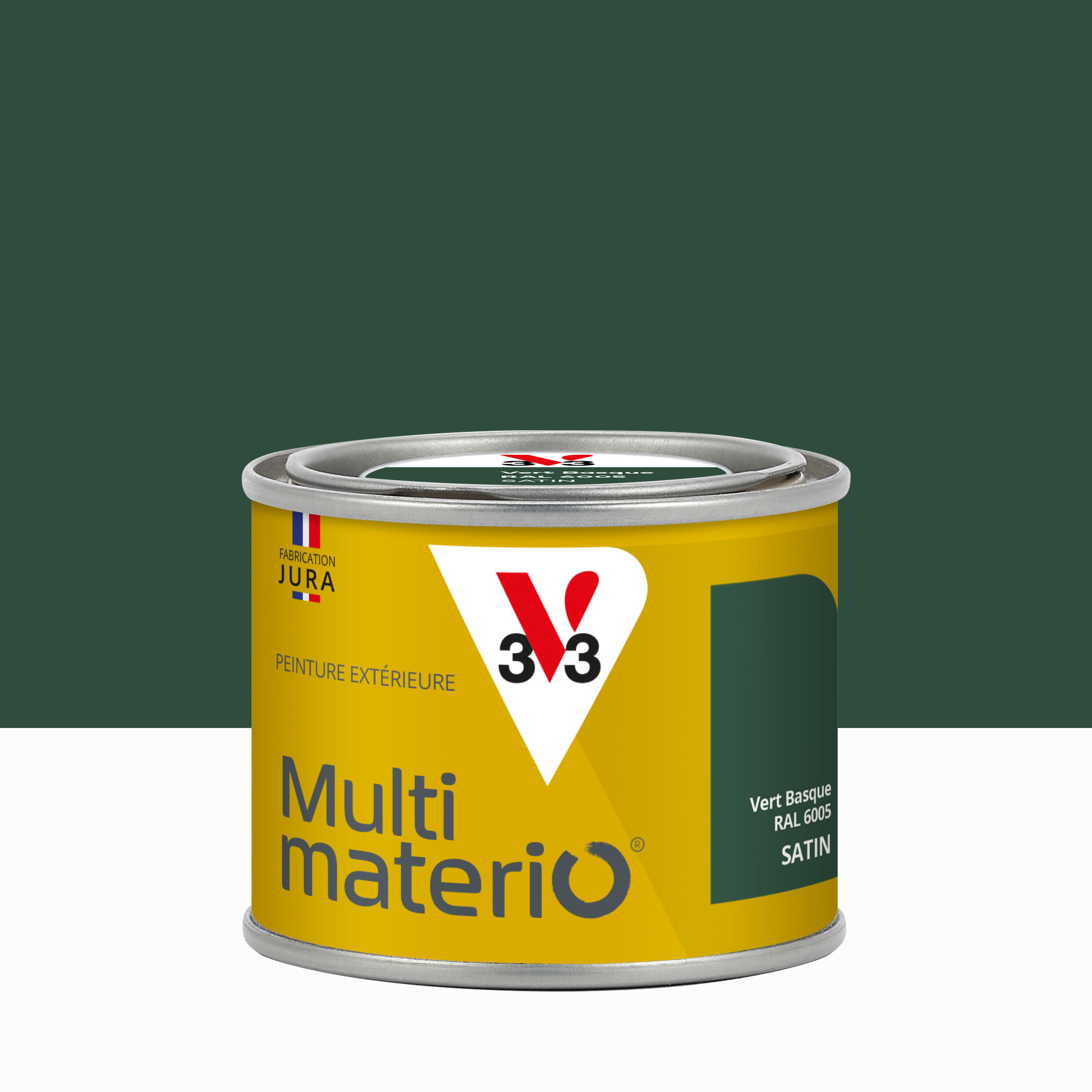 Peinture extérieure bois, fer, plastique V33 vert basque satiné 125ml ...