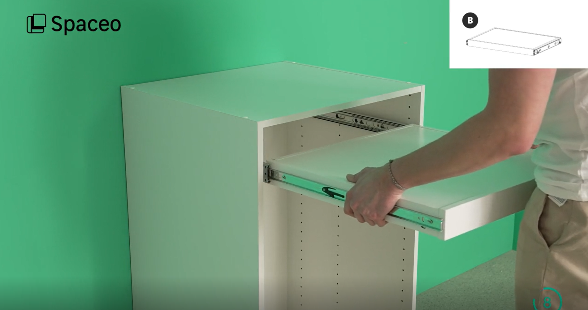 Comment installer une tablette coulissante Evo'M ? | Leroy Merlin