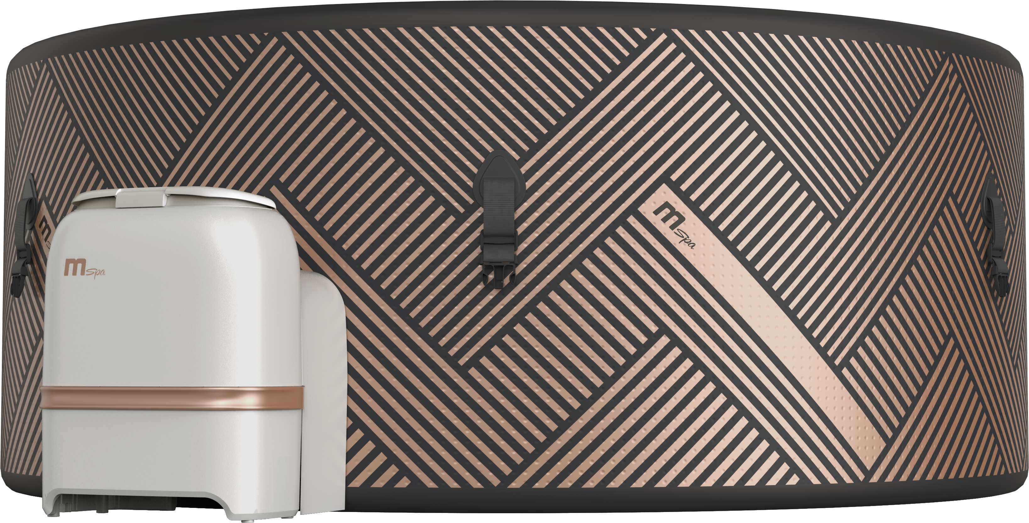 Spa de exterior hinchable MONO de 192x65x192 cm 8 pers | Leroy Merlin