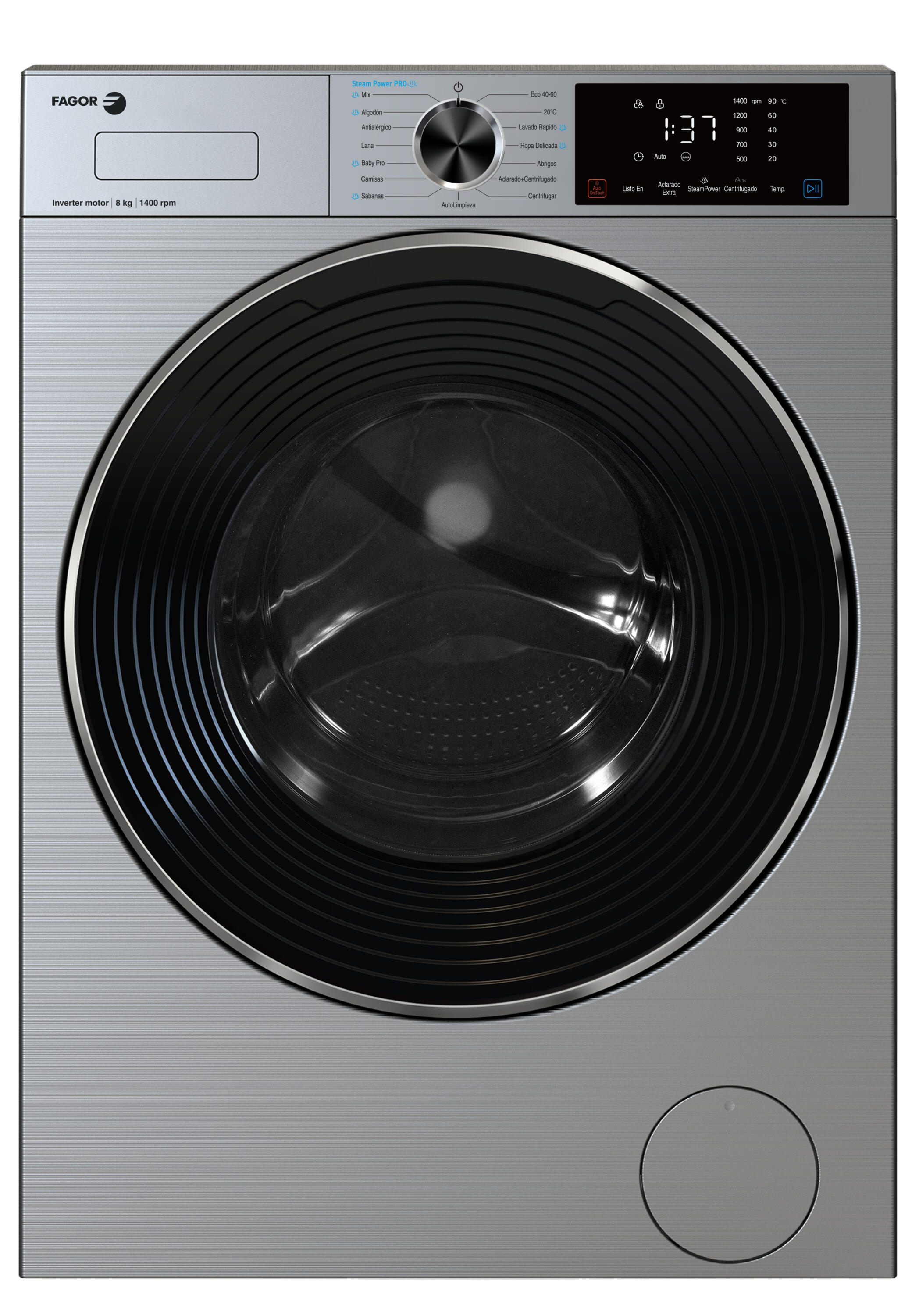 Lavadora FAGOR 5Fe-8714X de 8 kg de capacidad 1400 rpm clase A | Leroy ...