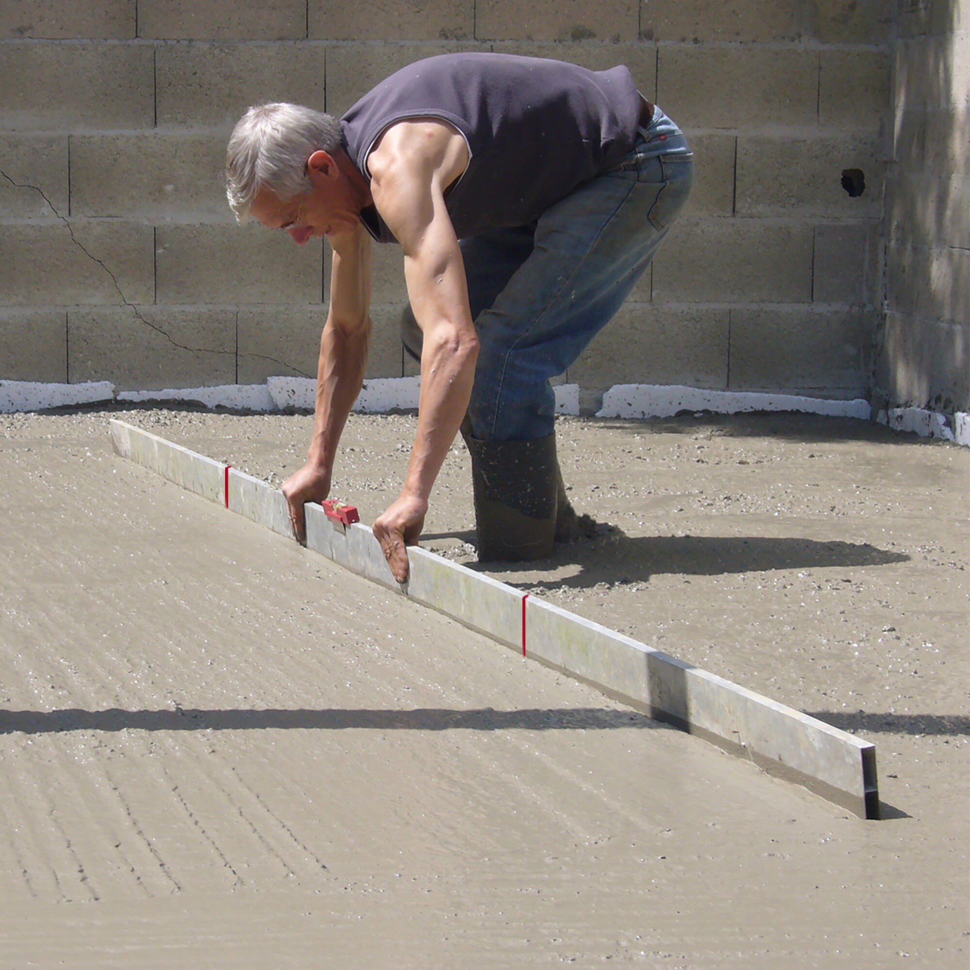 Kit de 2 règles de maçon fixalu 1 mètre + adaptateur | Leroy Merlin