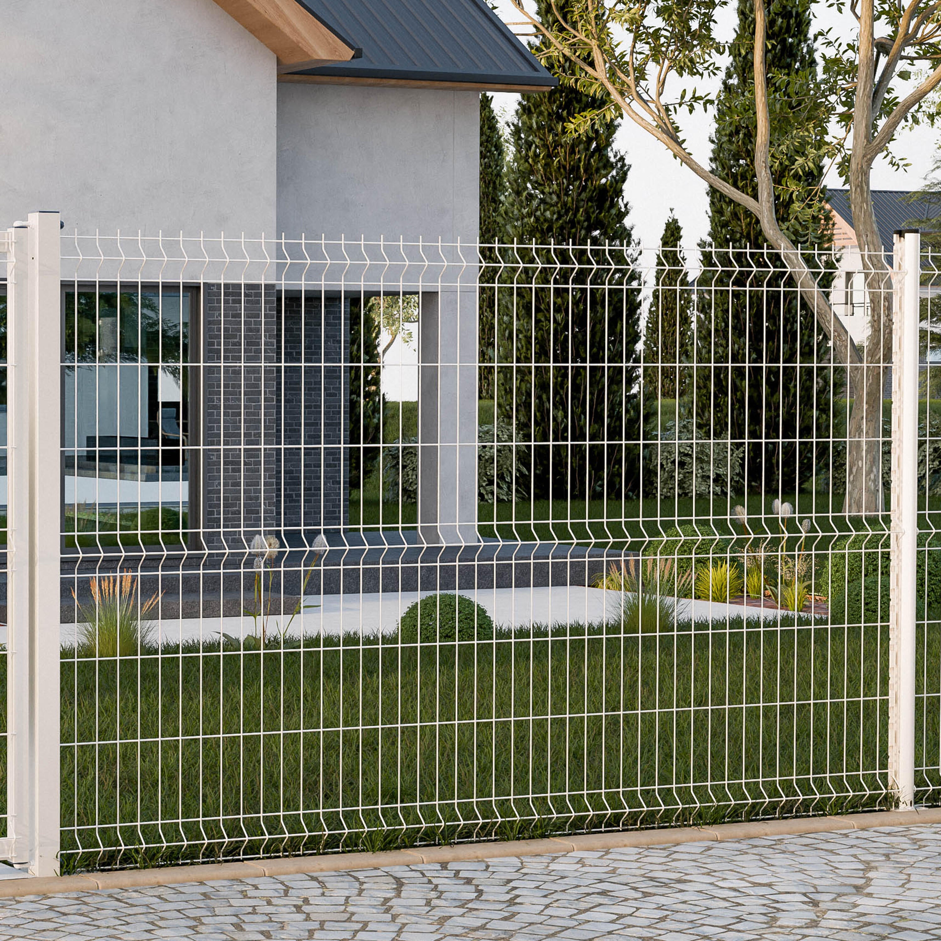 Grillage rigide Naterial Blanc - 9010, H.1.03 x L.2.5 m, maille 55x200 ...