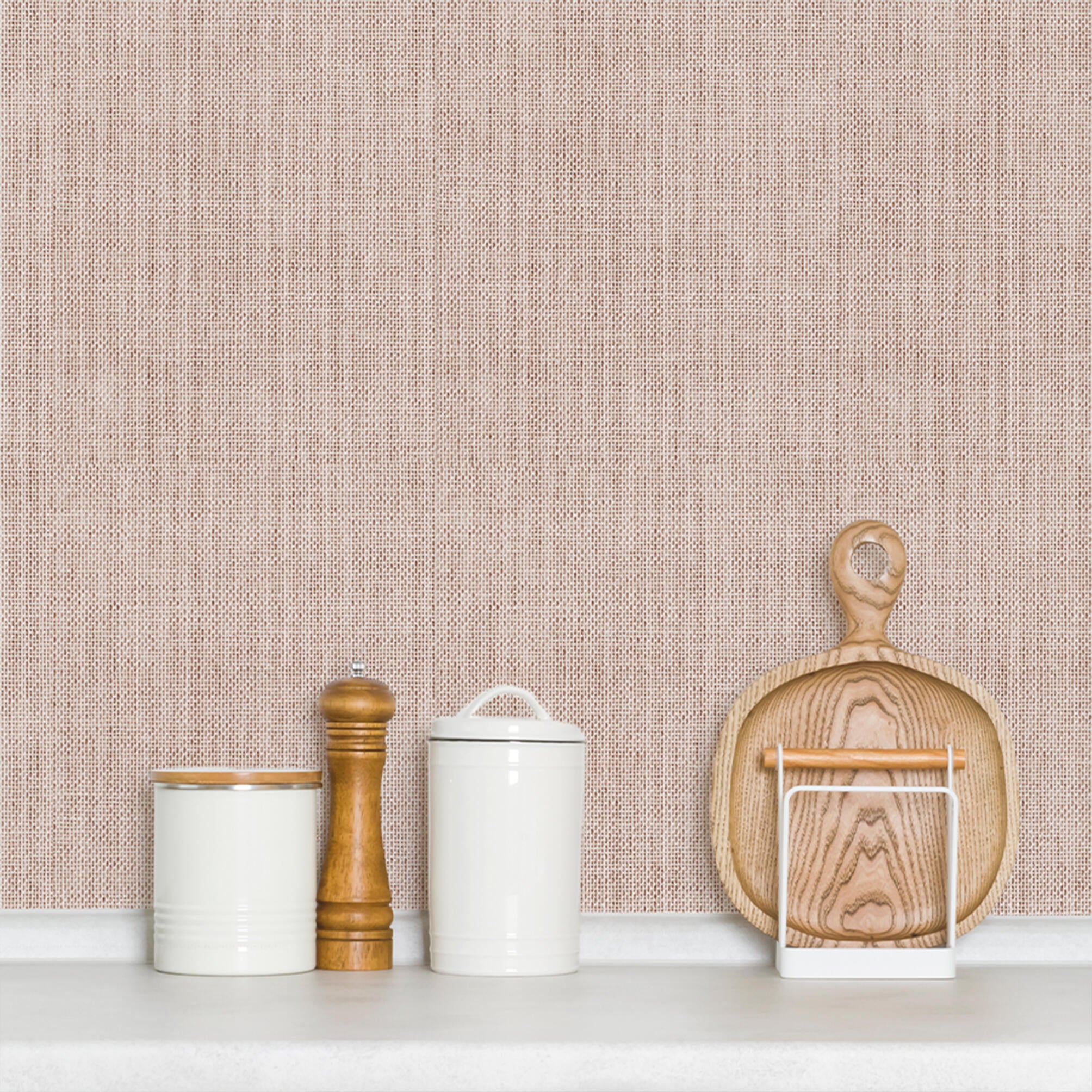 Papel pintado autoadhesivo pvc objetos Prato Beige beige | Leroy Merlin