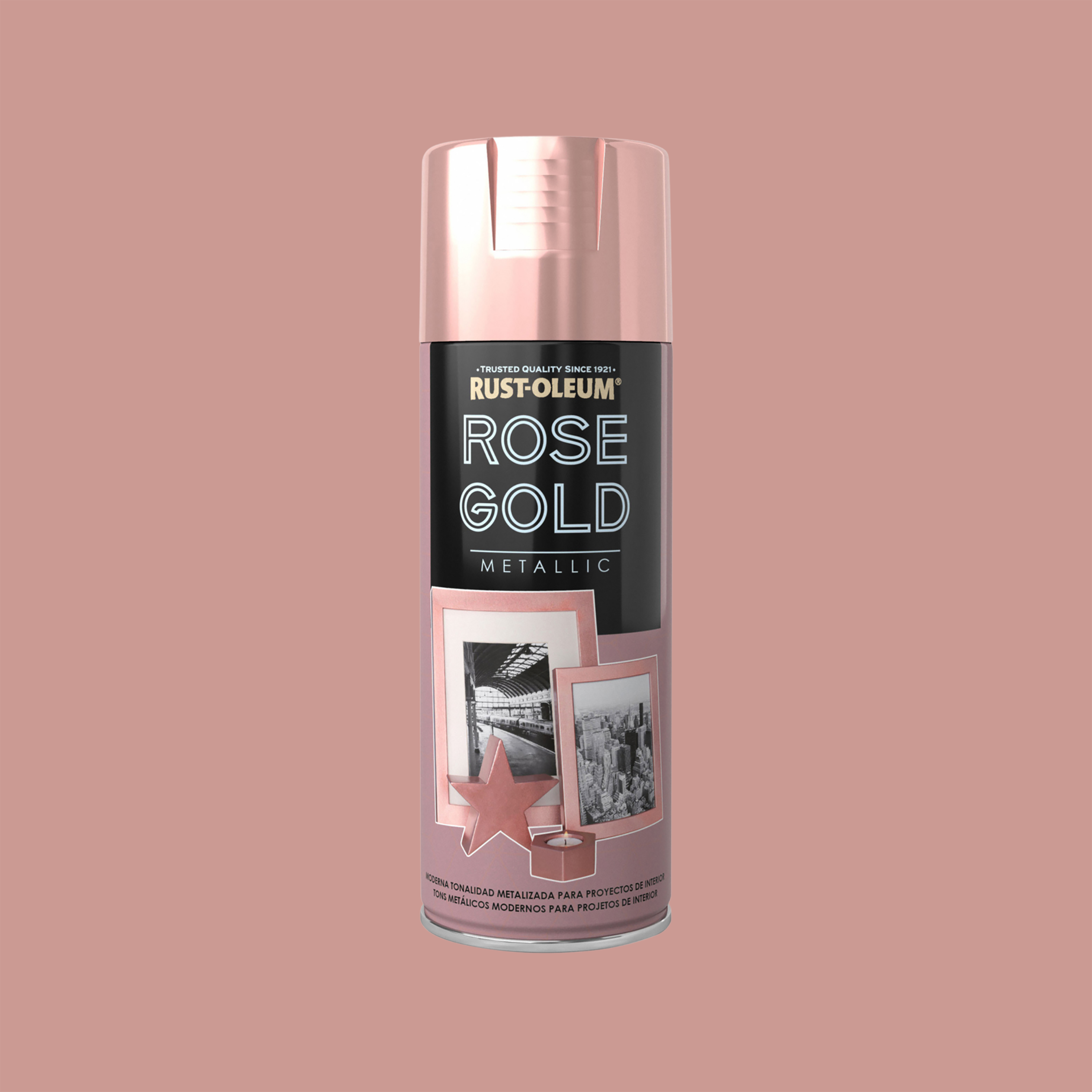 Spray pintura RUST-OLEUM metalizado 400ml rosa | Leroy Merlin