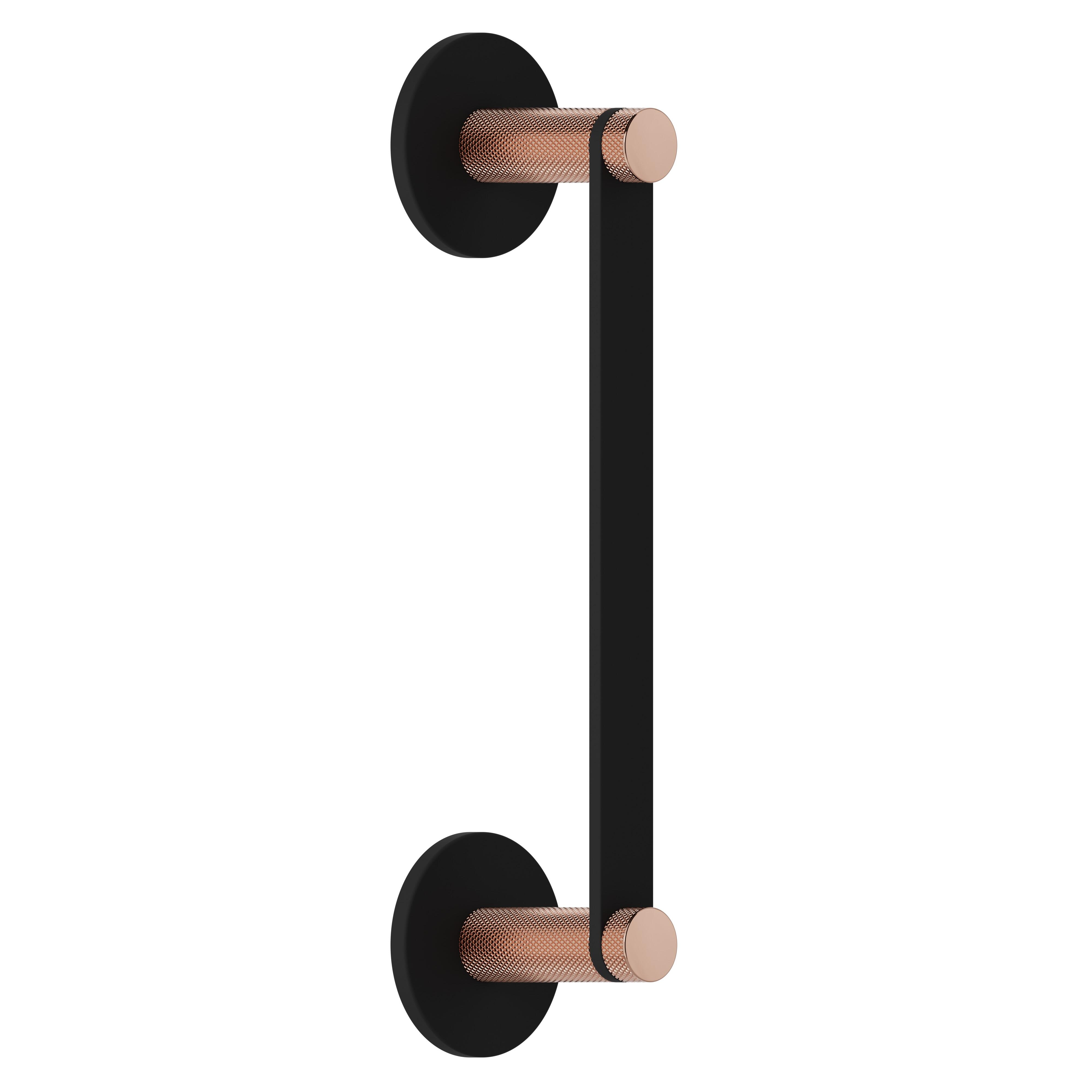 Toallero Astral negro cromo 30x7.5 cm | Leroy Merlin