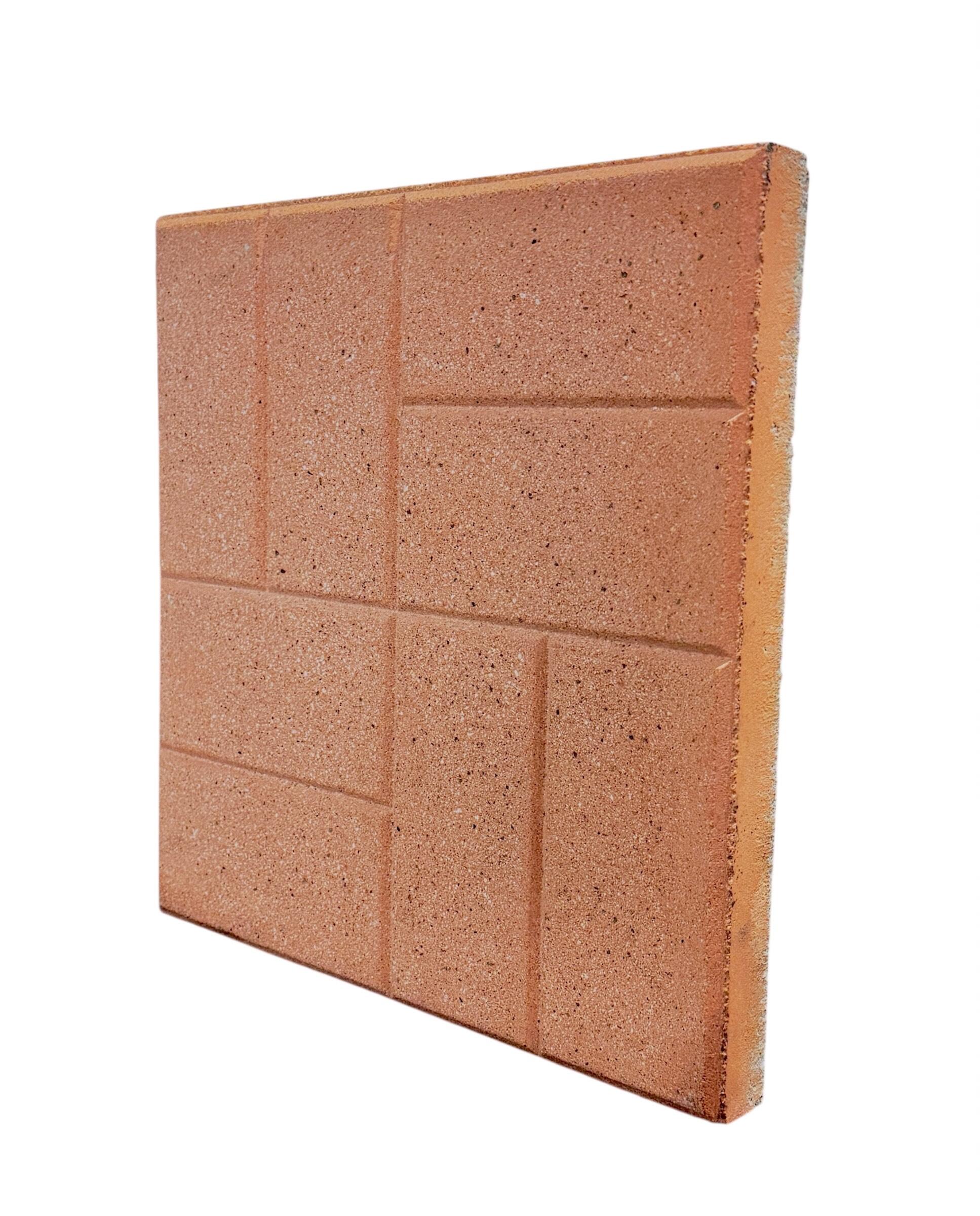 Lastra di cemento MATTONE ROSSO rosso L 40 x L 40 cm, spessore 40 mm ...