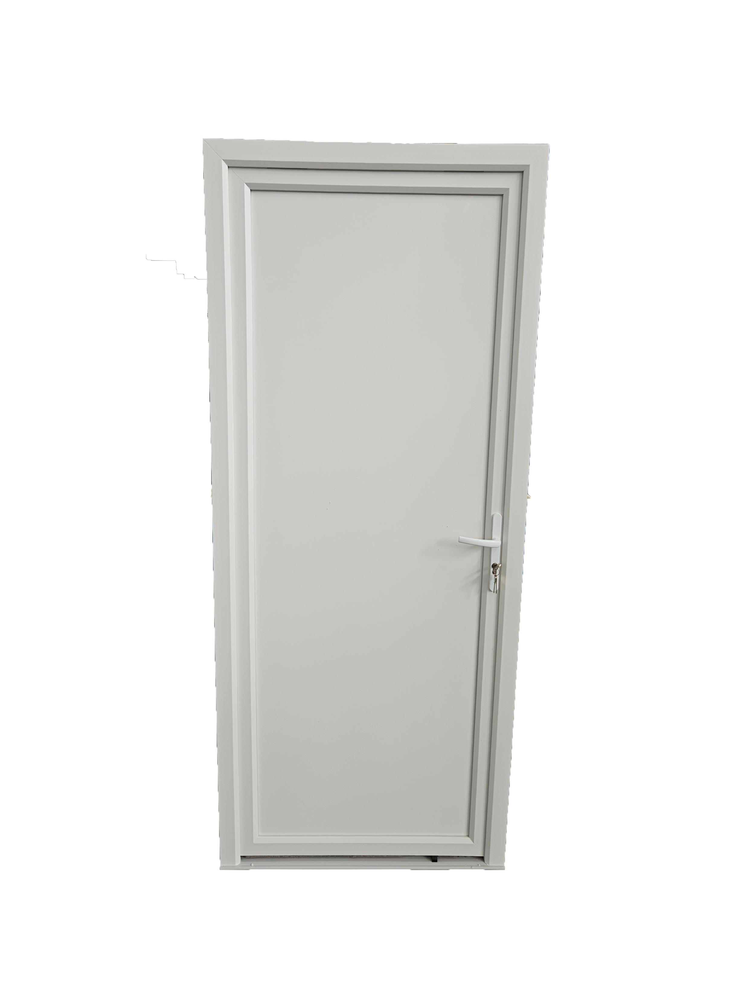 Porte de service PVC pleine Ep 60 mm H.200 x l.80 cm blanc poussant ...