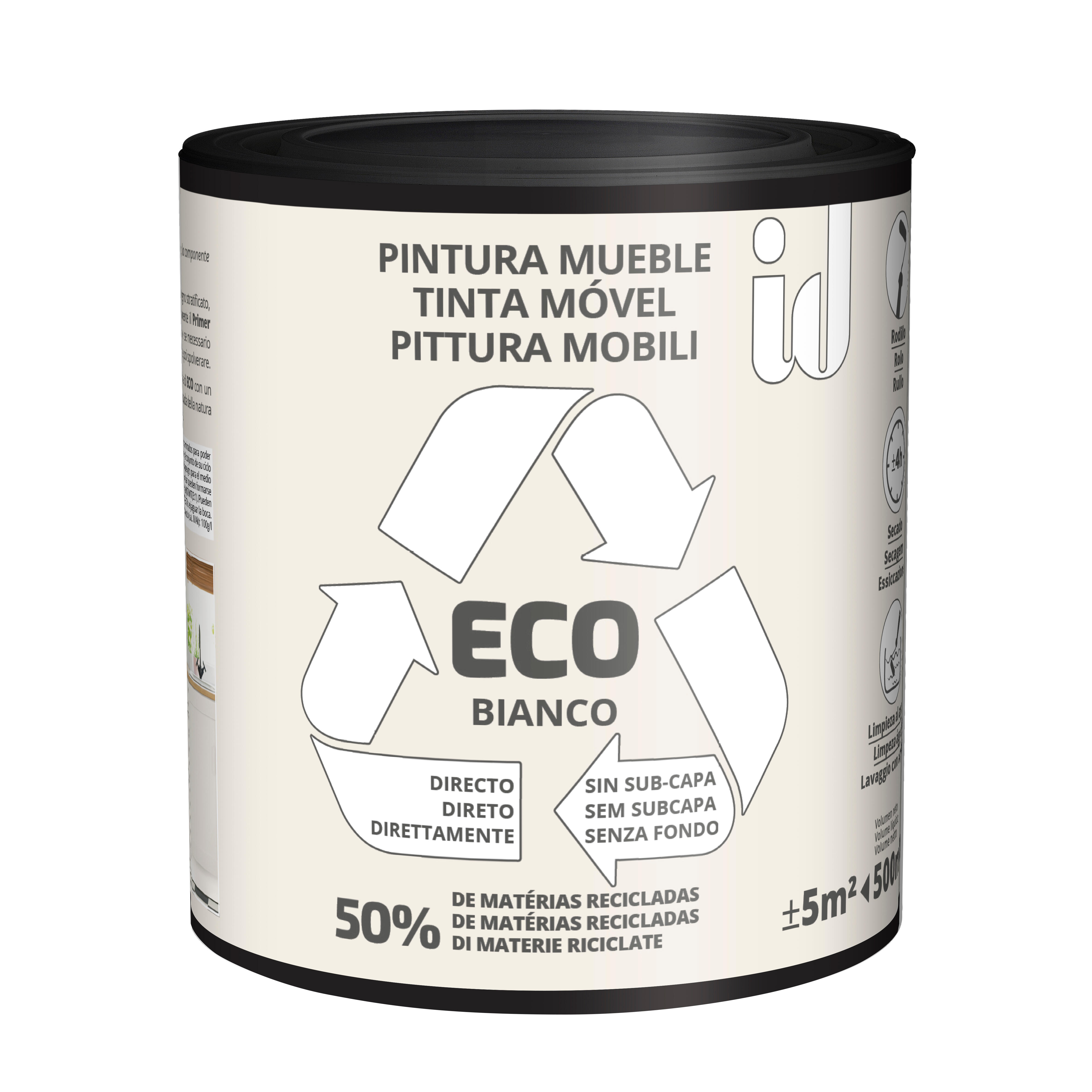 Pintura para mueble ID Ecológica ECO en color blanco roto satinado para ...