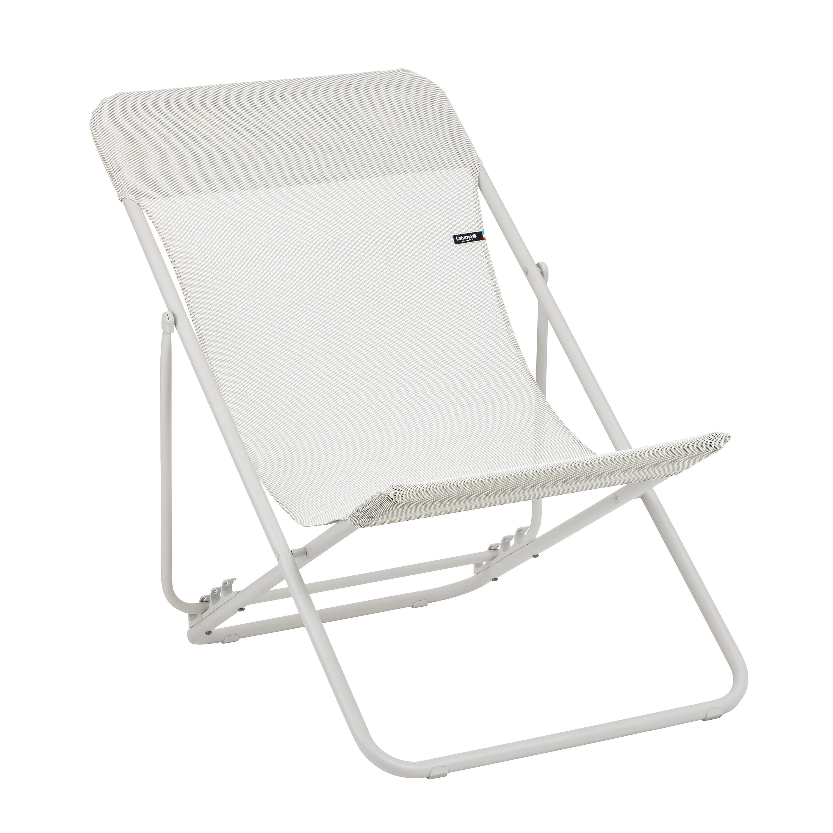 Transat de jardin LAFUMA MOBILIER Maxi transat batyline en acier beige ...