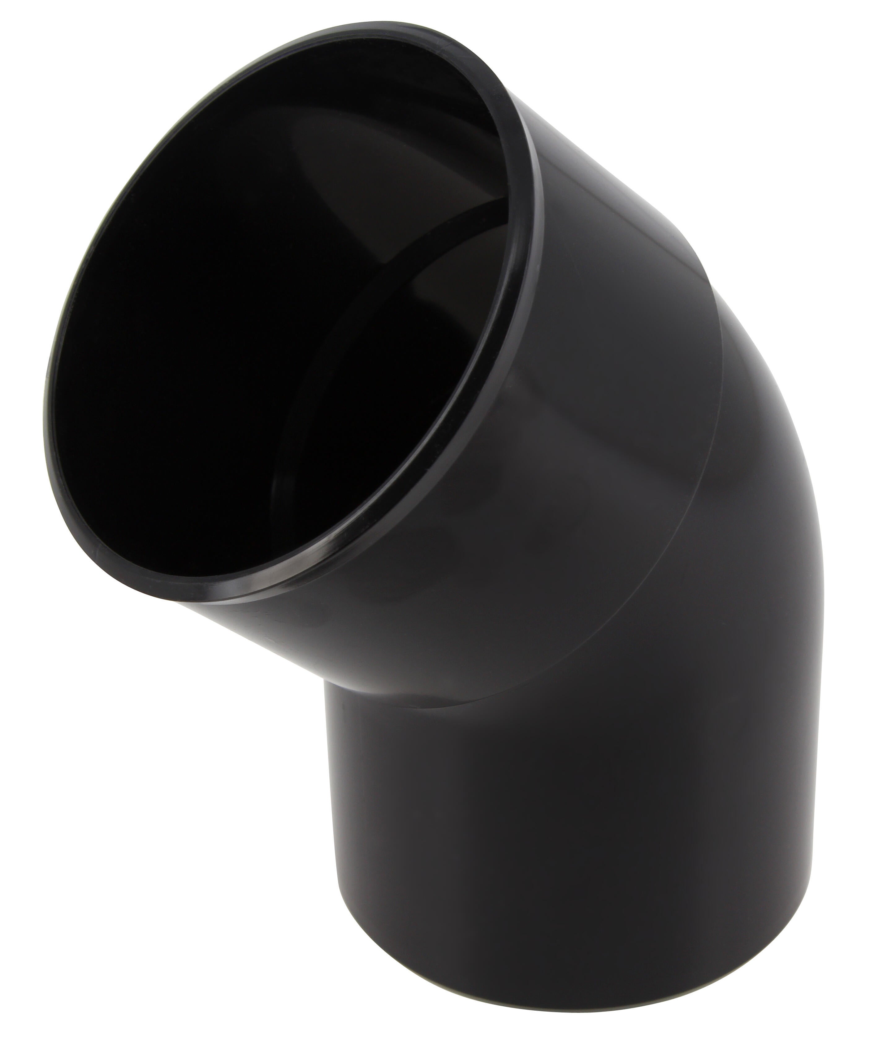 Codo bajante circular ovation M/H 45º negro | Leroy Merlin