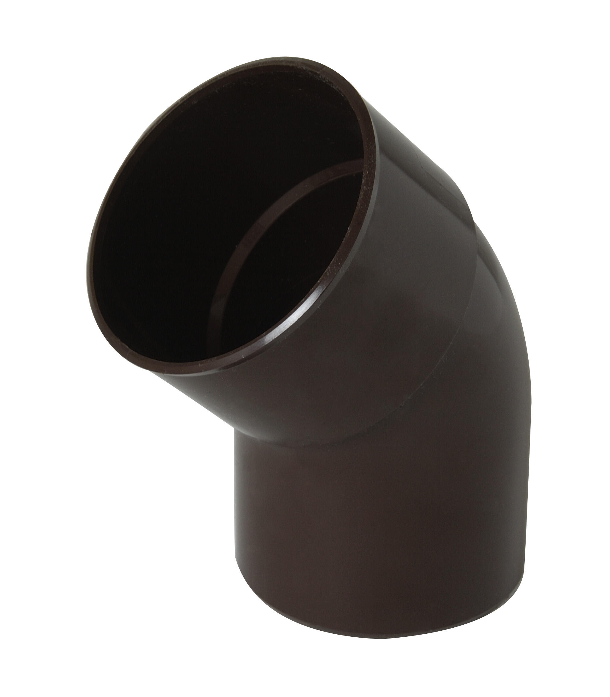 Codo bajante circular ovation M/H 45º marrón | Leroy Merlin