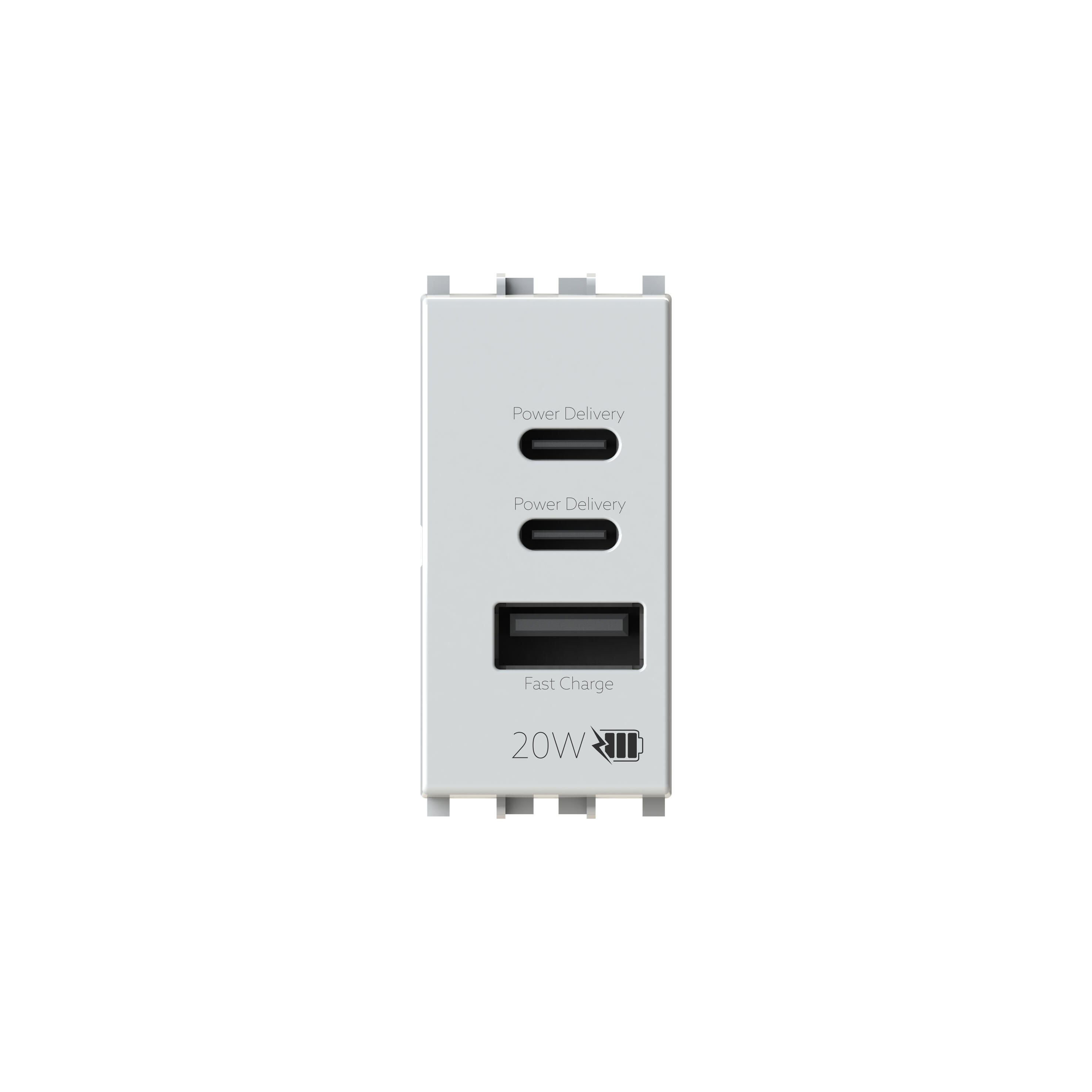 Presa di alimentazione USB A, USB C Plana 4BOX , colore bianca | Leroy ...