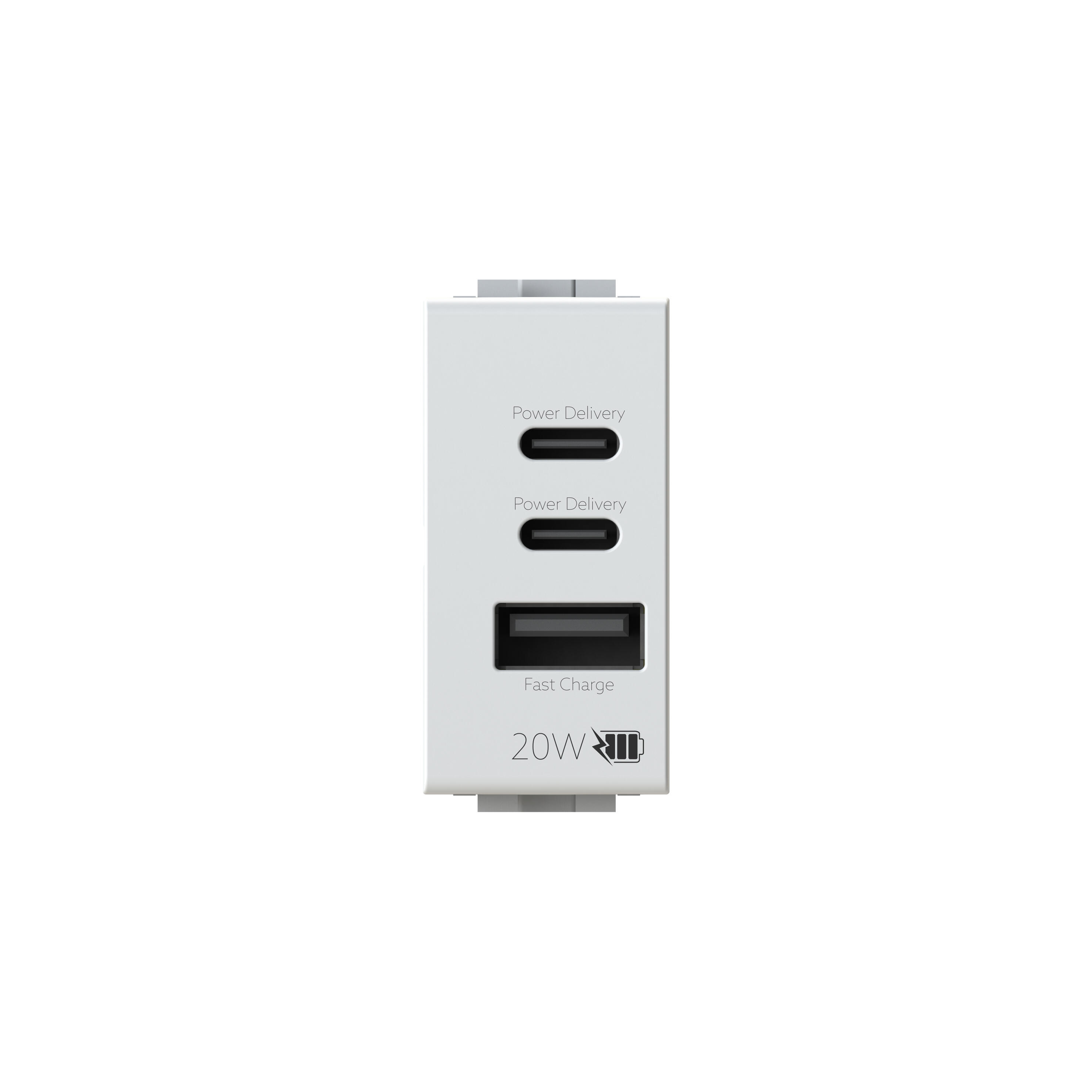 Presa di alimentazione USB A, USB C Living light 4BOX , colore bianca ...