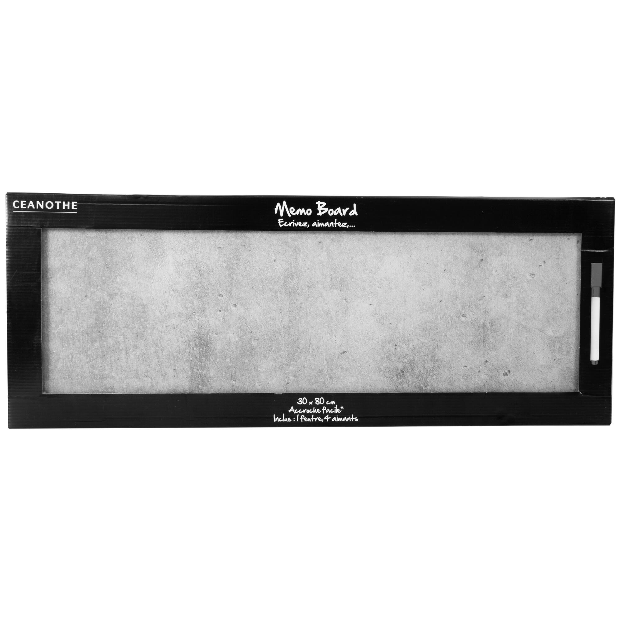 Plaque magnétique Memo board effet béton gris, H.80 cm | Leroy Merlin