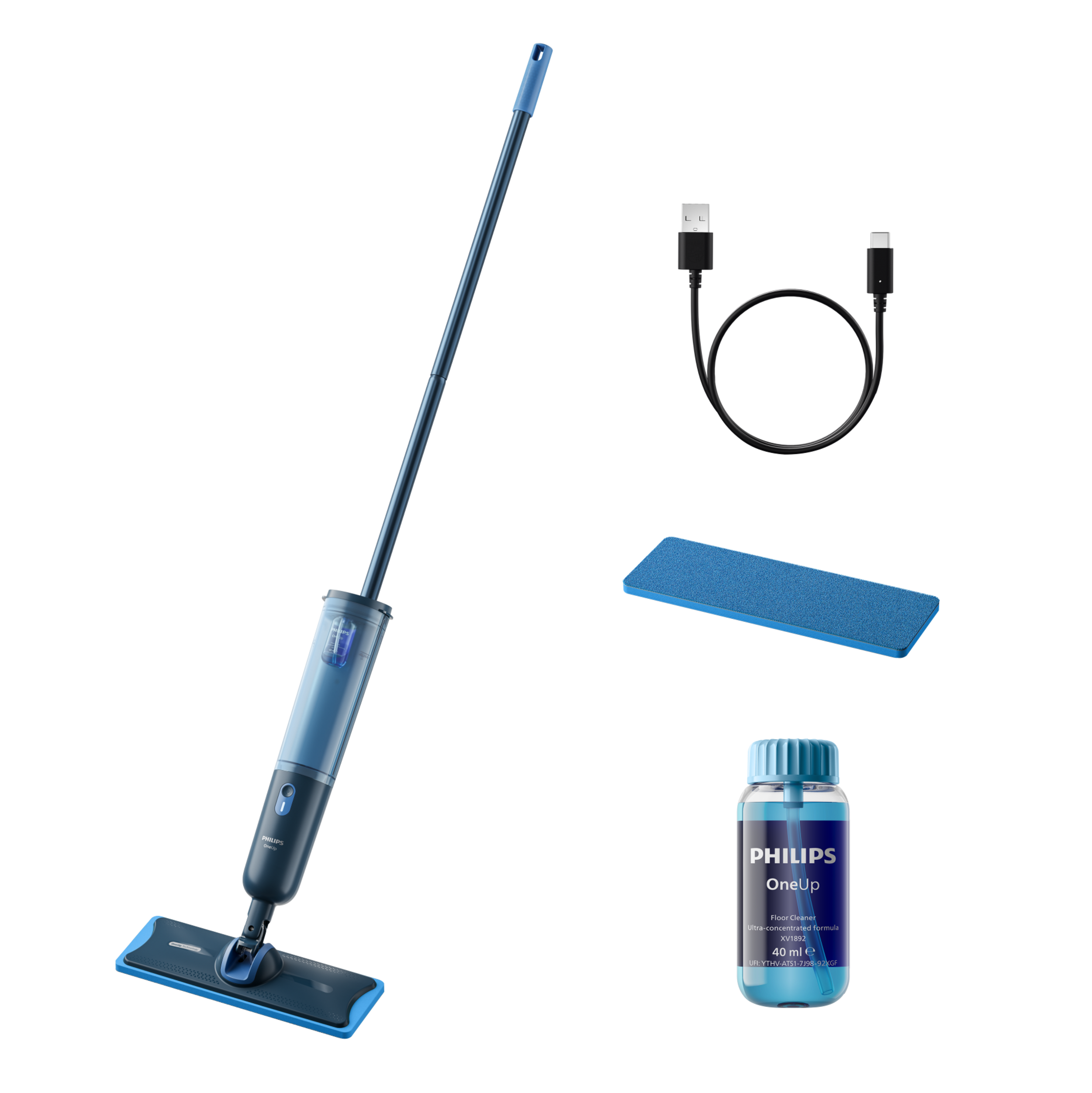 Mop elektryczny Philips OneUp XV3101/01 - Leroy Merlin