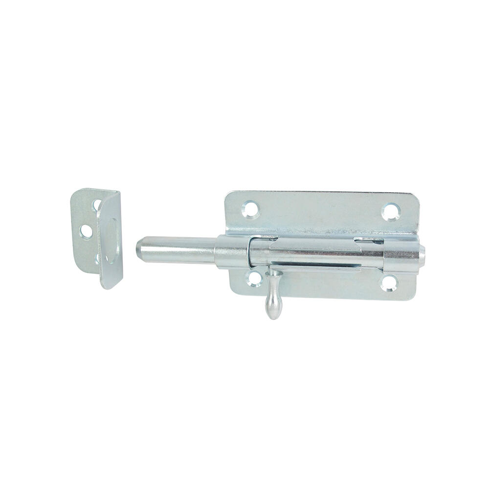 Verrou de box porte-cadenas à levier Diam.16mm + gâche, acier zingué ...