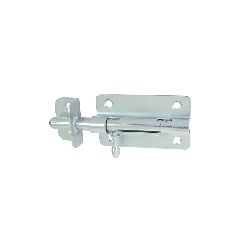 Verrou de box porte-cadenas à levier Diam.12mm + gâche, acier zingué ...