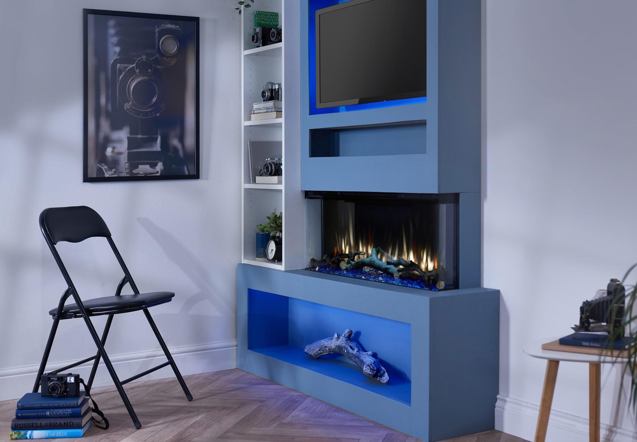 Chimenea eléctrica CH&JEN i920E Slimline 47.8x92x16.7cm | Leroy Merlin