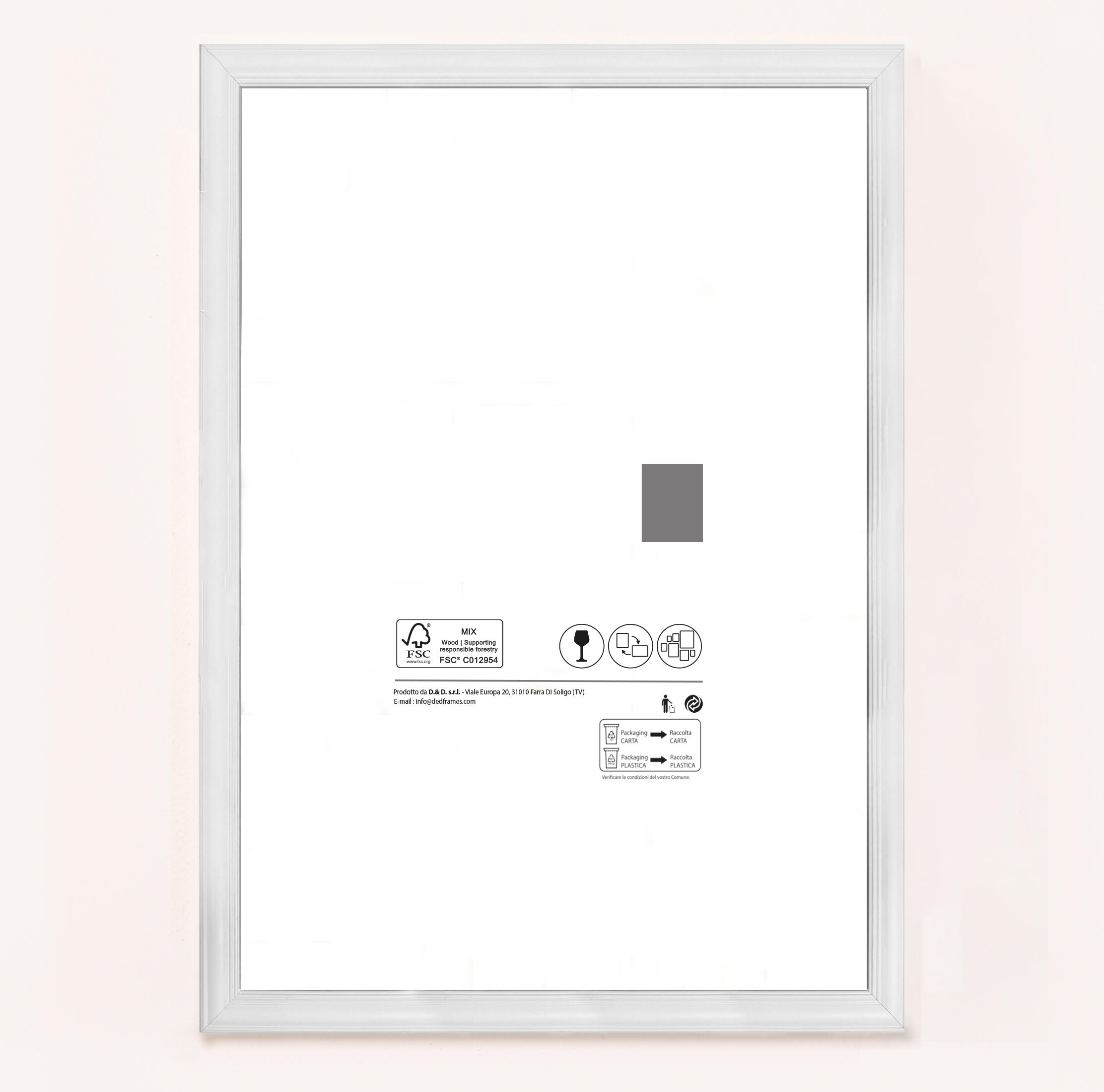 Cornice 70x100 cm in legno bianco Louise DOZZA SRL | Leroy Merlin