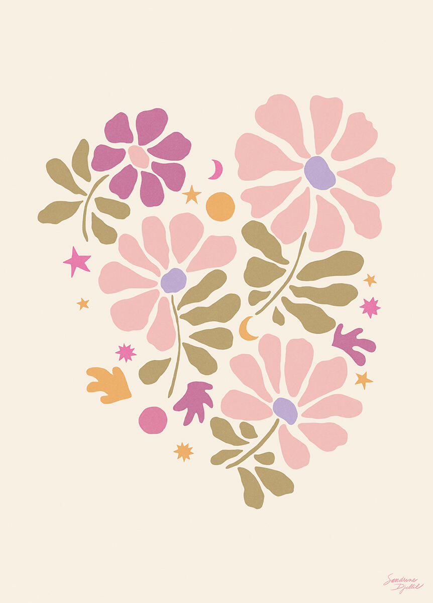 Affiche Flowers, assorti BLUE ART x H.40 cm | Leroy Merlin