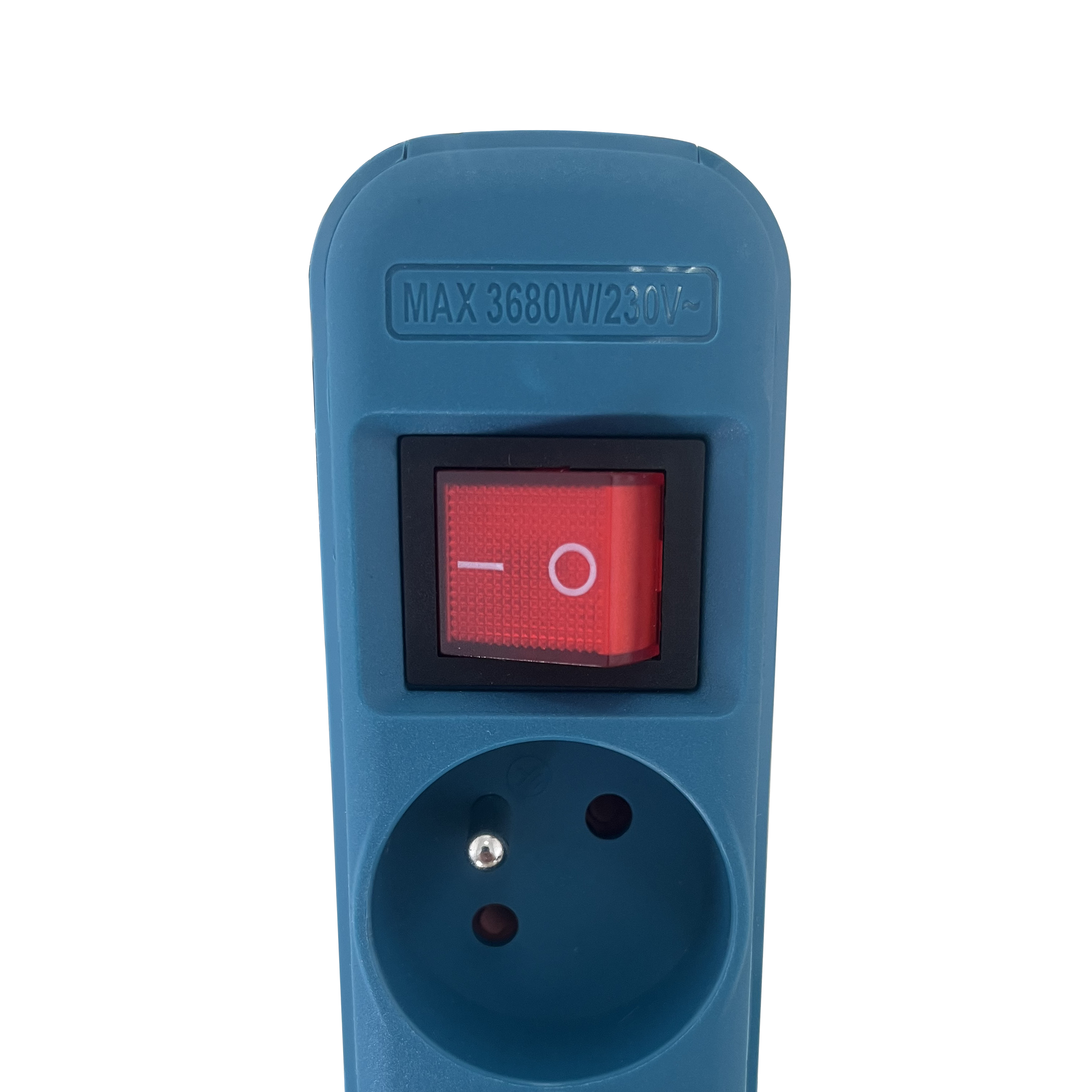 Multiprise 3 prises avec interrupteur 1.5 m bleu LEXMAN | Leroy Merlin