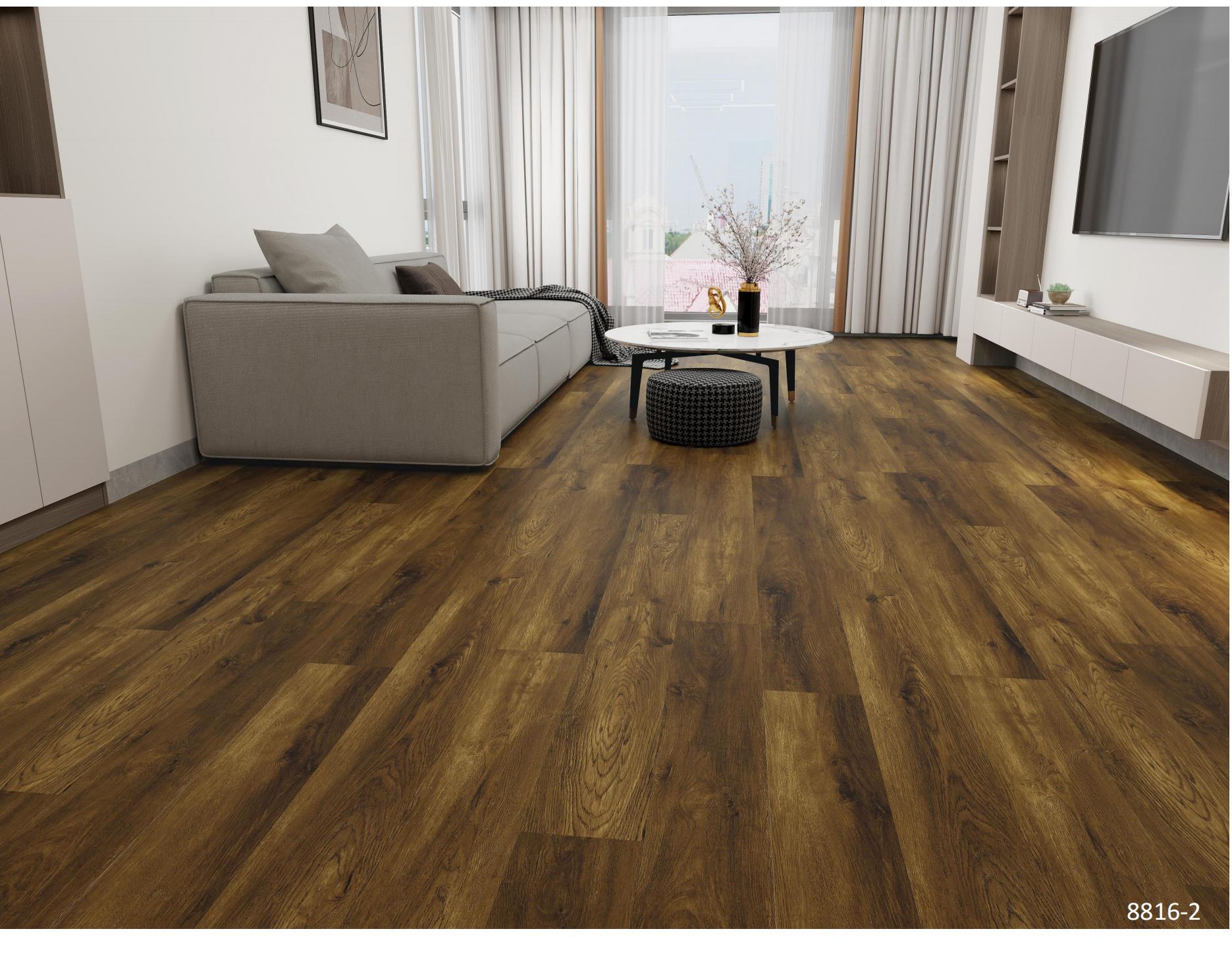 Suelo vinílico SPC clic Premium MAGNUM efecto marrón/roble | Leroy Merlin