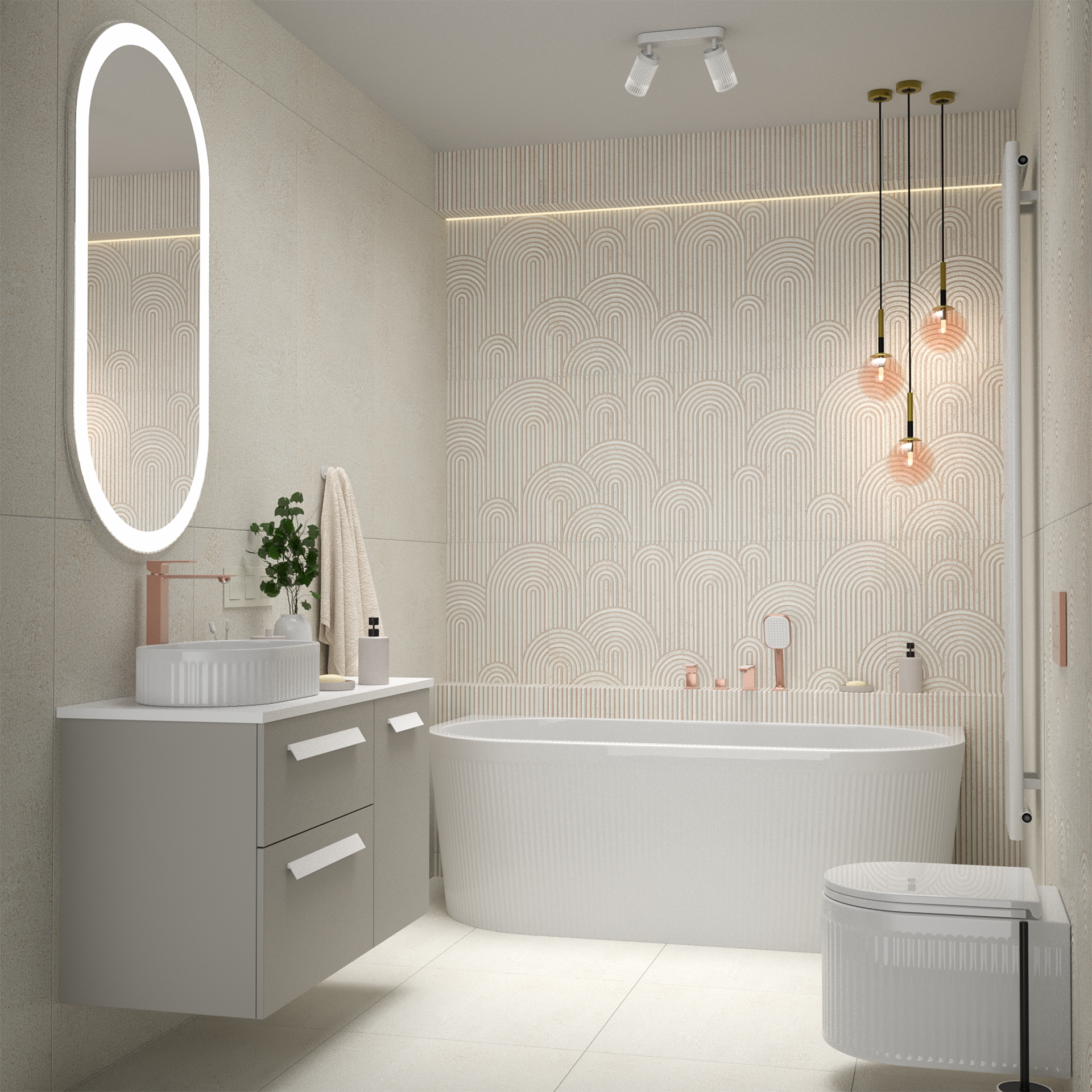 Gres szkliwiony Sandio Beige Mat 59,8X119,8 Arte - Leroy Merlin