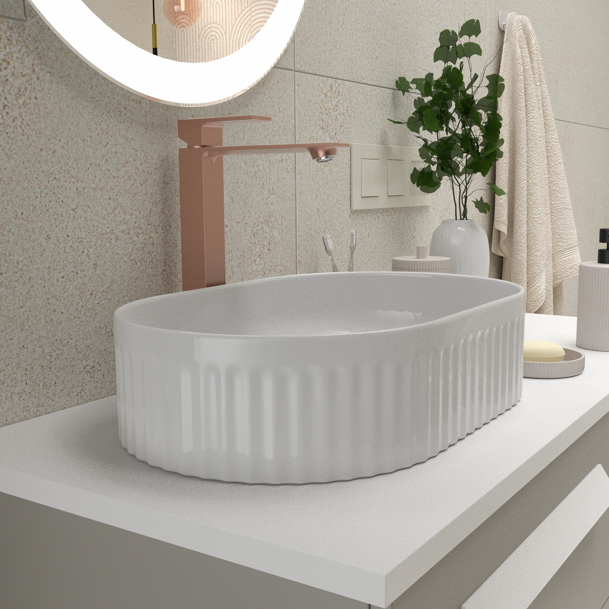 Gres szkliwiony Sandio Beige Mat 59,8X119,8 Arte - Leroy Merlin