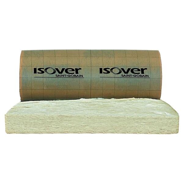 Isolante in fibra di vetro ISOVER ISOVER IBR K 4+ sp. 100 mm L 1.2 x L 8 m, Sp 100 mm 9.6 m² ...