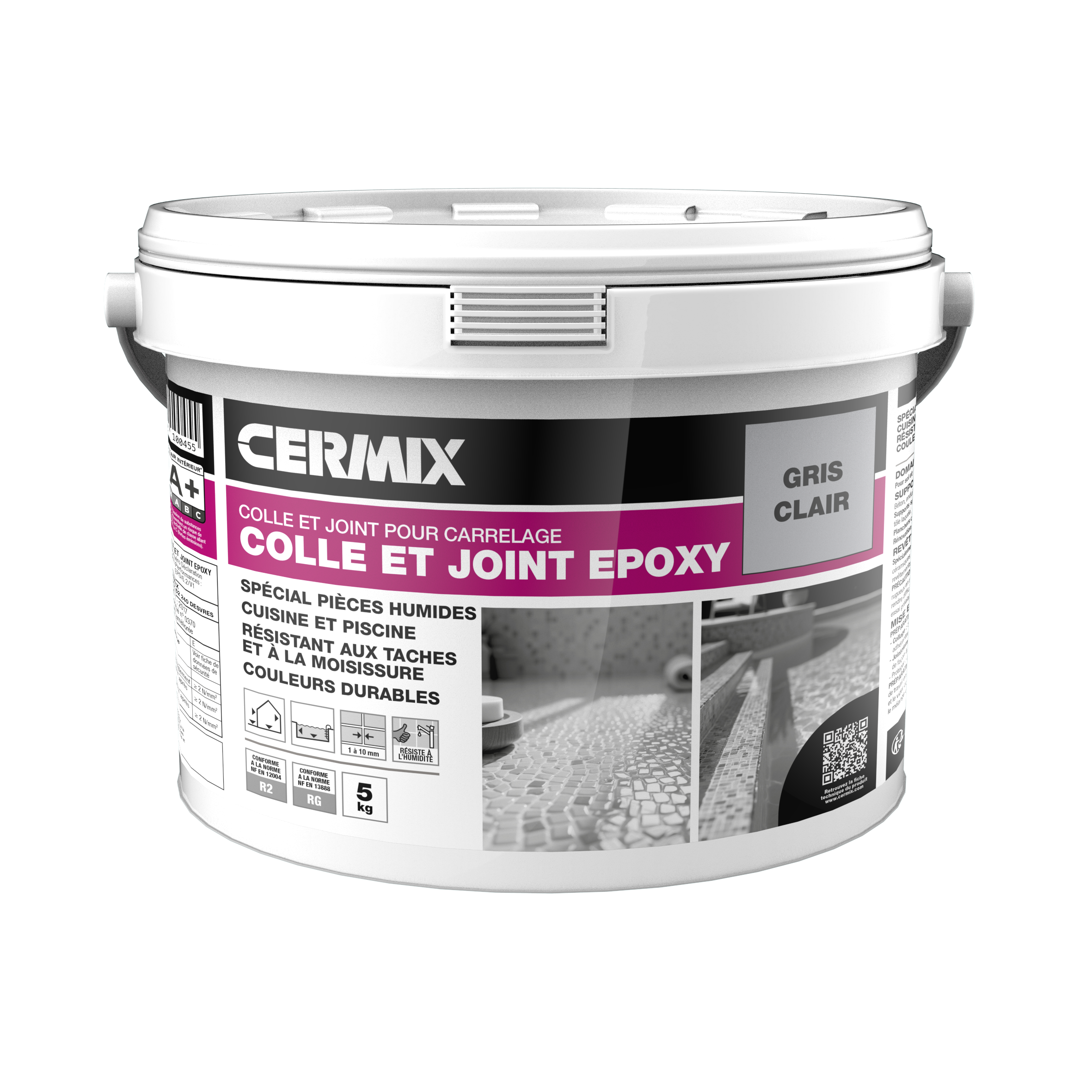 COLLE ET JOINT EPOXY SEAU 5KG IVOIRE | Bricoman