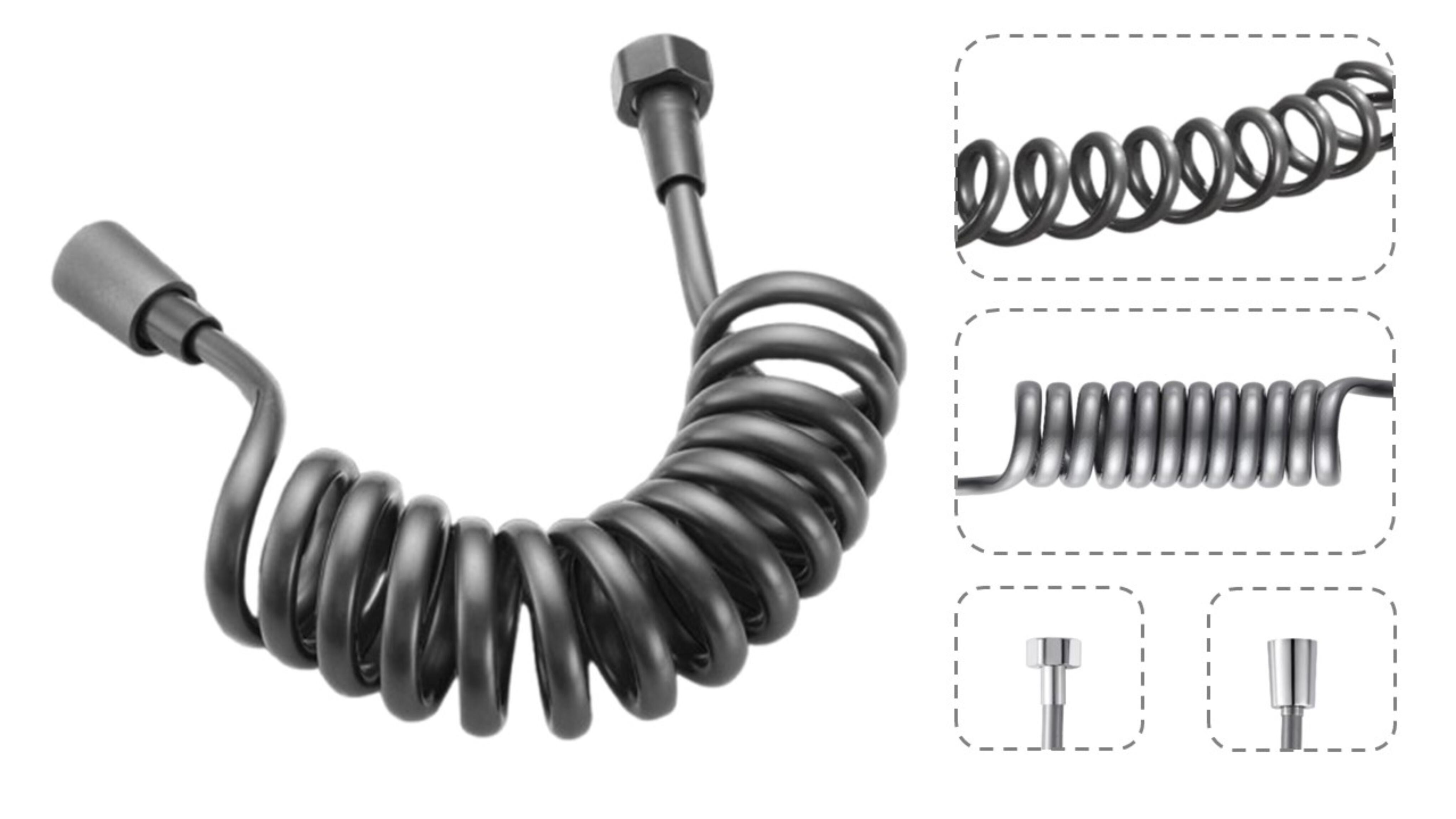 Flexo de ducha extensible, antitorsión EDOUARD ROUSSEAU 1.50m gris ...