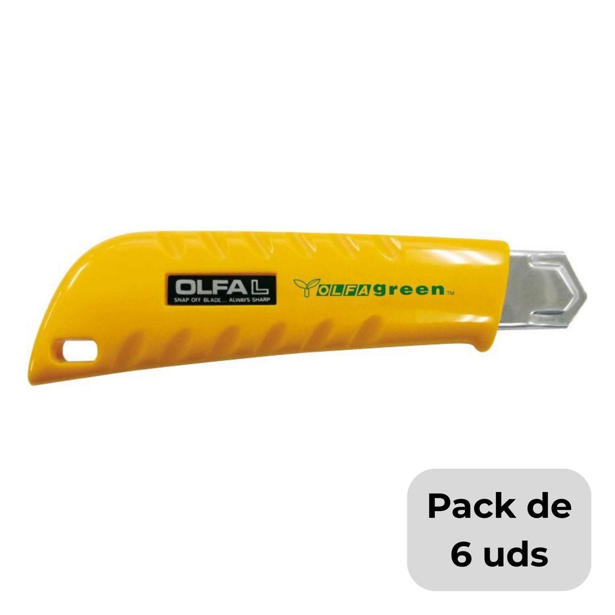 Packs de 6 cuchillas de 18mm OLFA L-1GREEN | Leroy Merlin