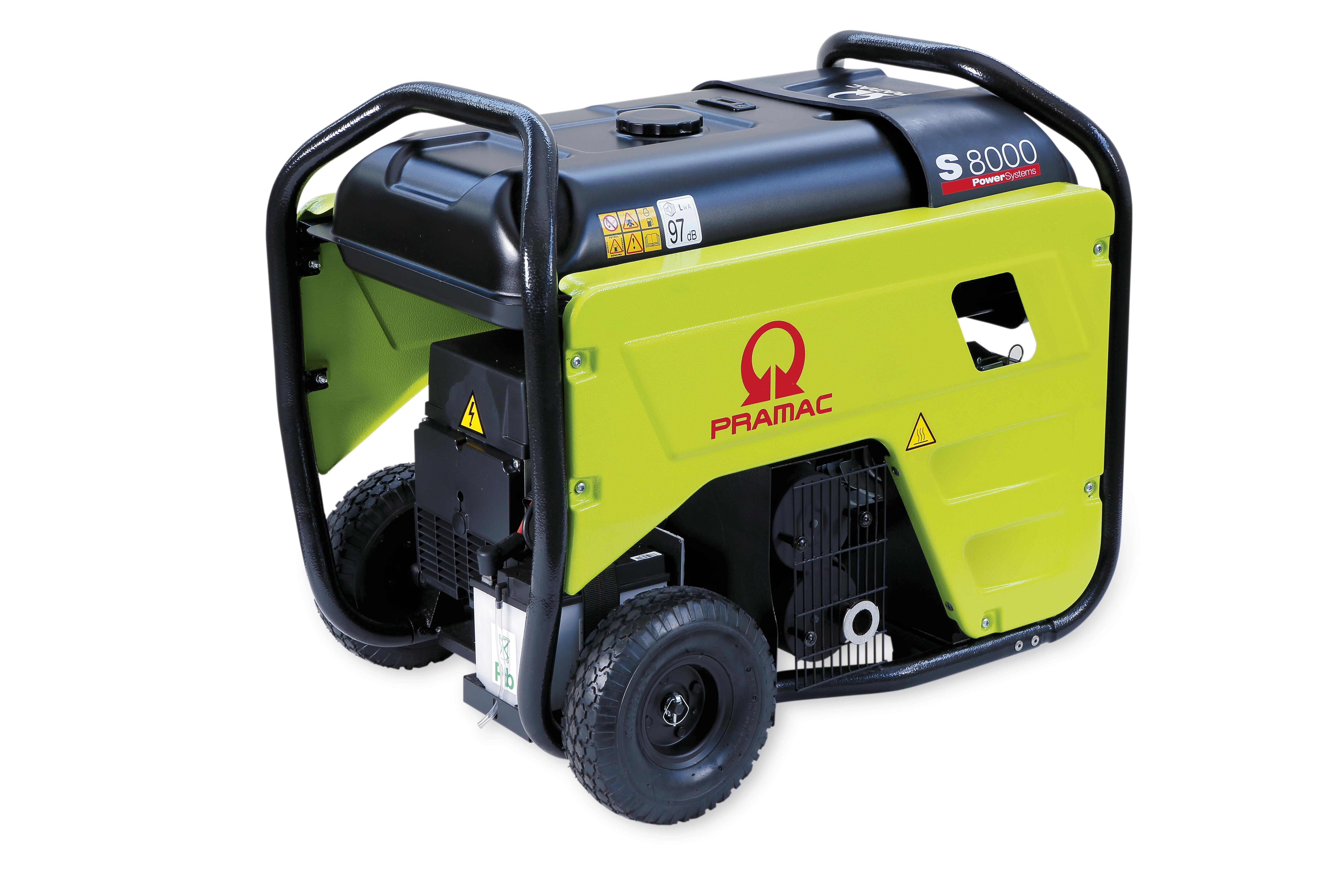 Generador PRAMAC S8000 gasolina sin plomo de 5500 w, motor Honda ...