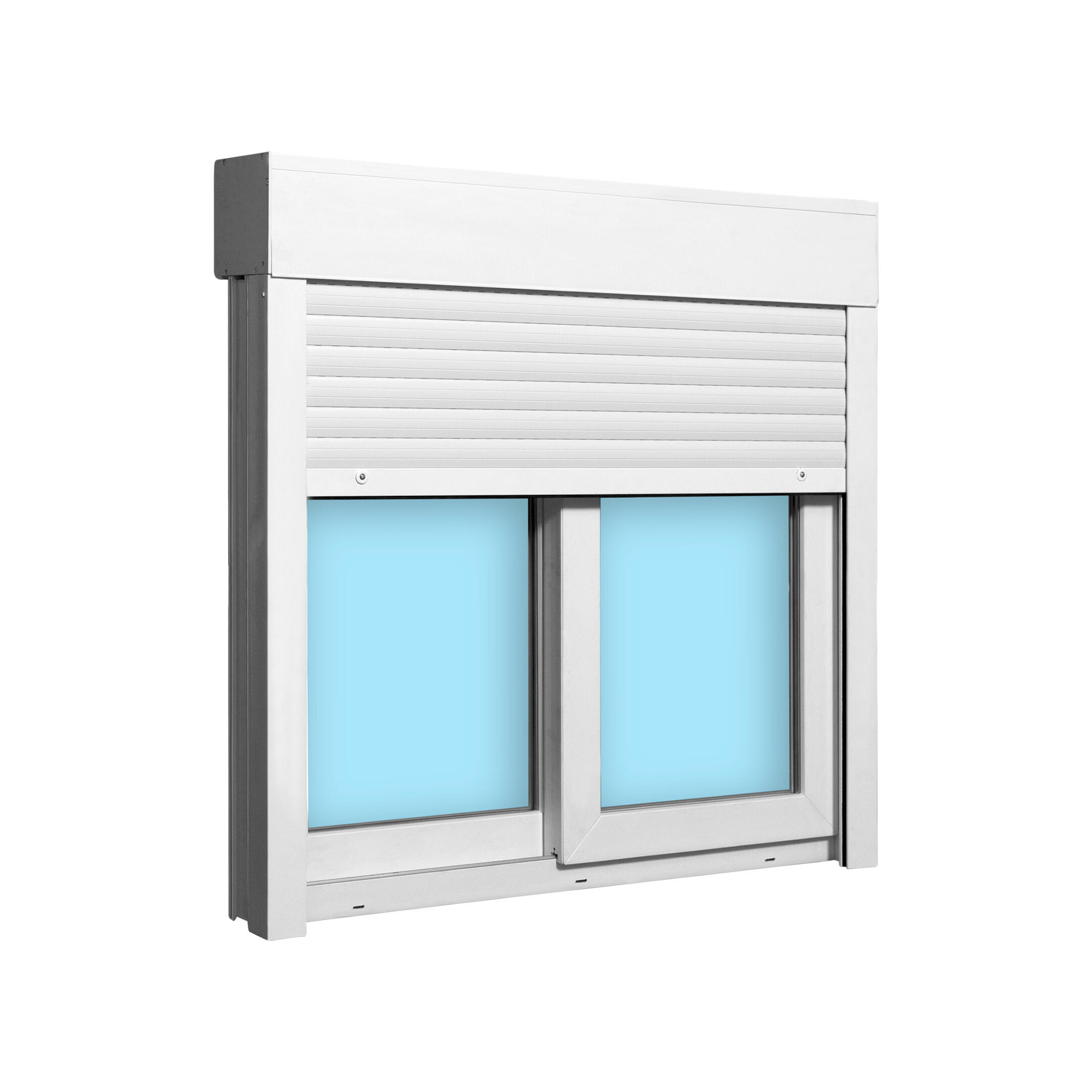 JANELA DE PVC DE CORRER COM PERSIANA 100X115CM BRANCA | Obramat