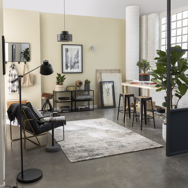 Lampadaire Melga, fer, noir, H.180 cm INSPIRE, E27 | Leroy Merlin