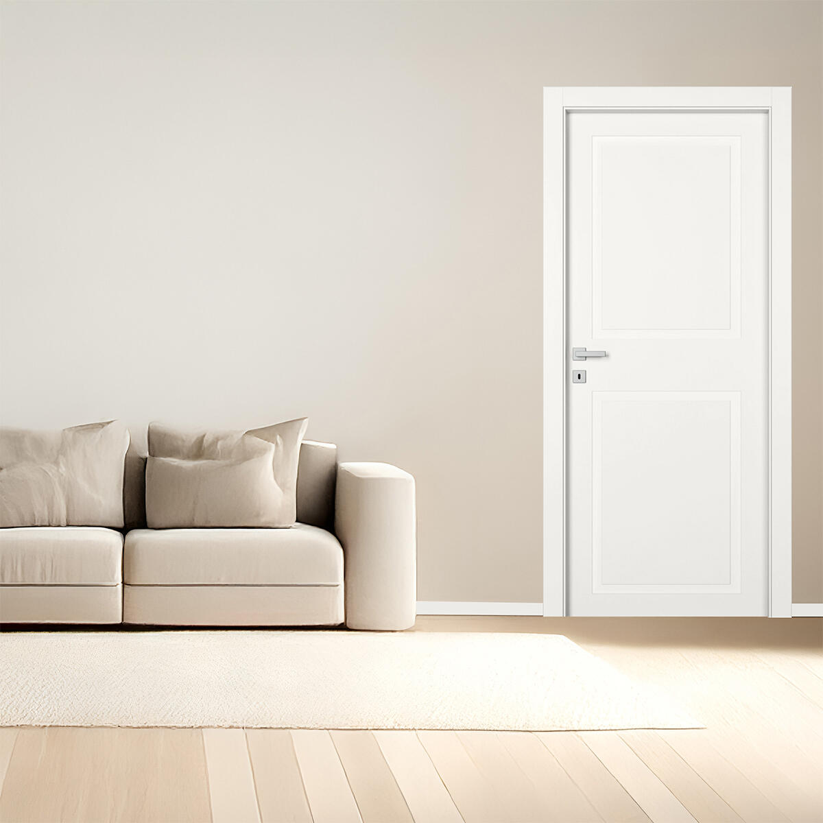 Porta interna a battente Style in legno colore bianco, L 60 x H 210 cm ...