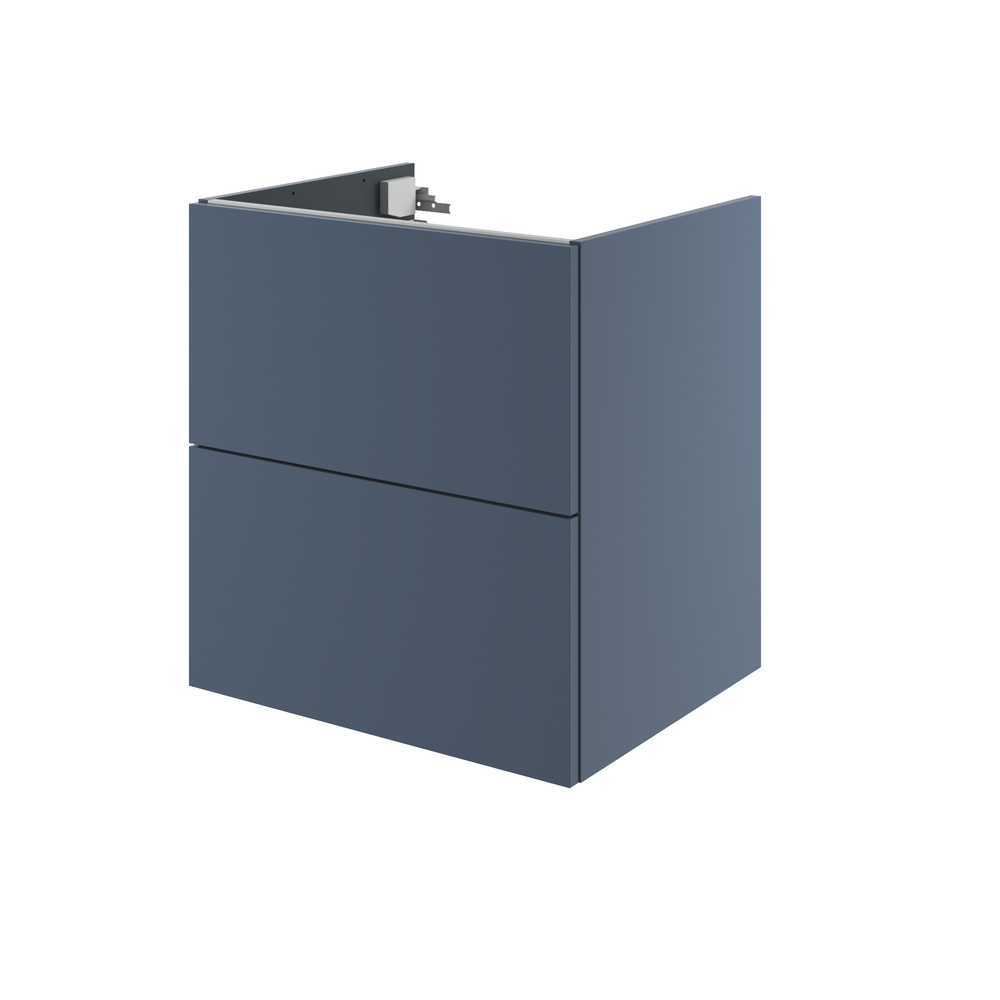 Meuble sous-vasque, 2t L.60cm x H.64cm x P.48cm bleu gris Neo exclusive | Leroy Merlin