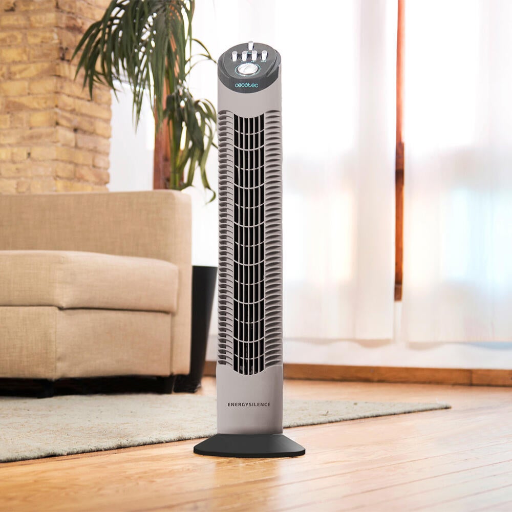 Ventilateur colonne energysilence 90, CECOTEC 50 W, D50 cm | Leroy Merlin