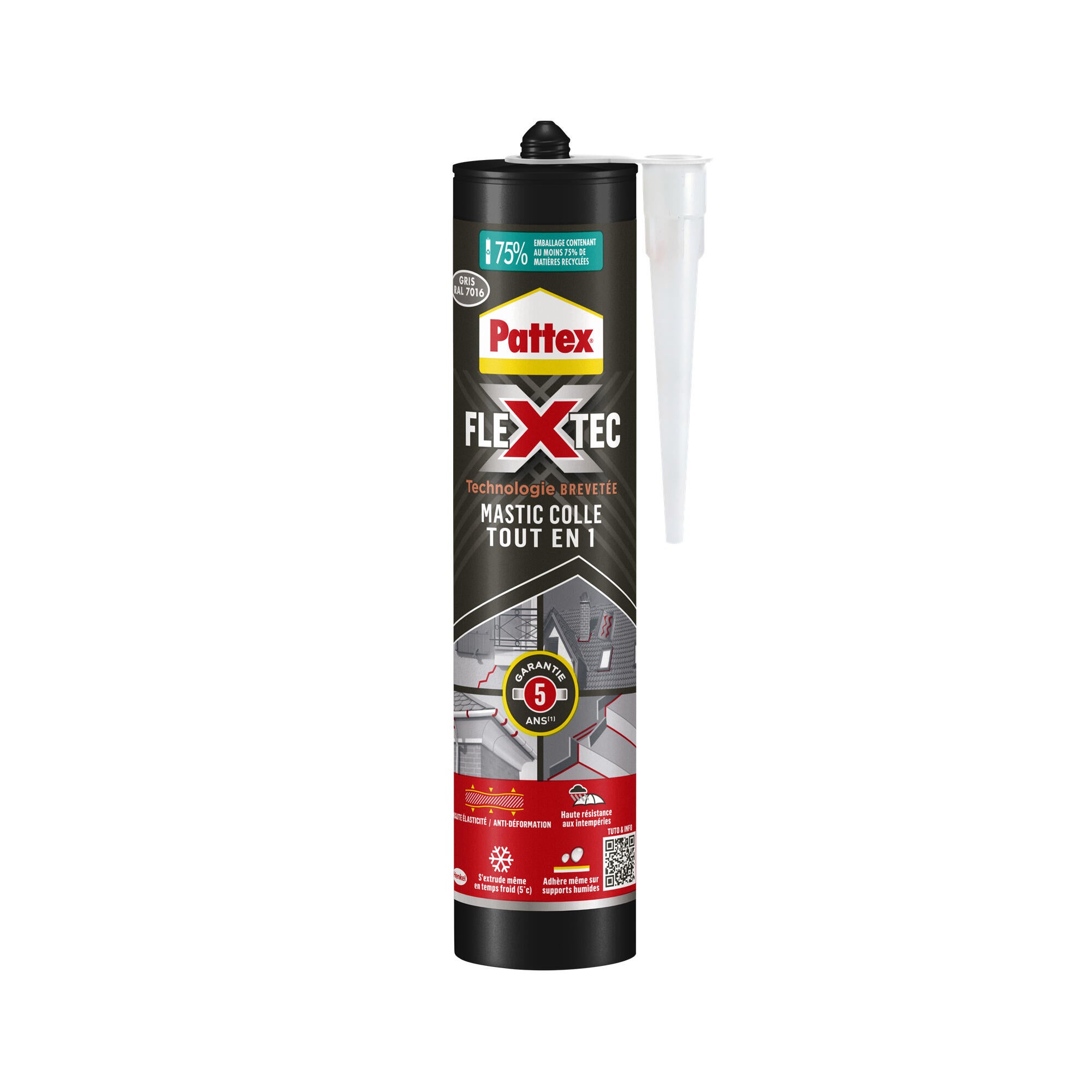 Colle de fixation pâte MS polymère Colle & jointe flextec PATTEX, 389g ...