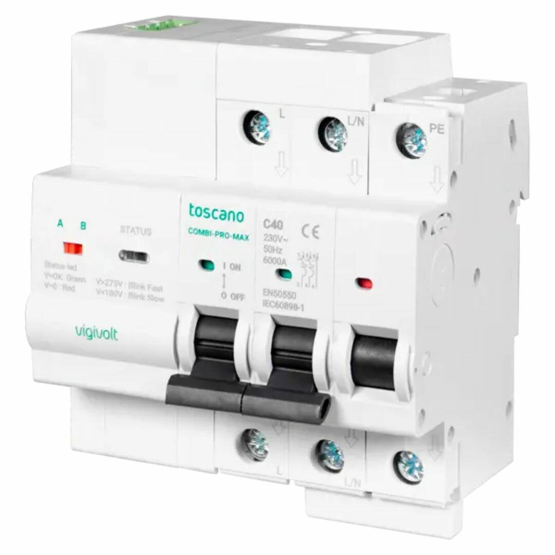 Contactor Monofásico Toscano Combi Pro Max 25A 2 polos | Leroy Merlin