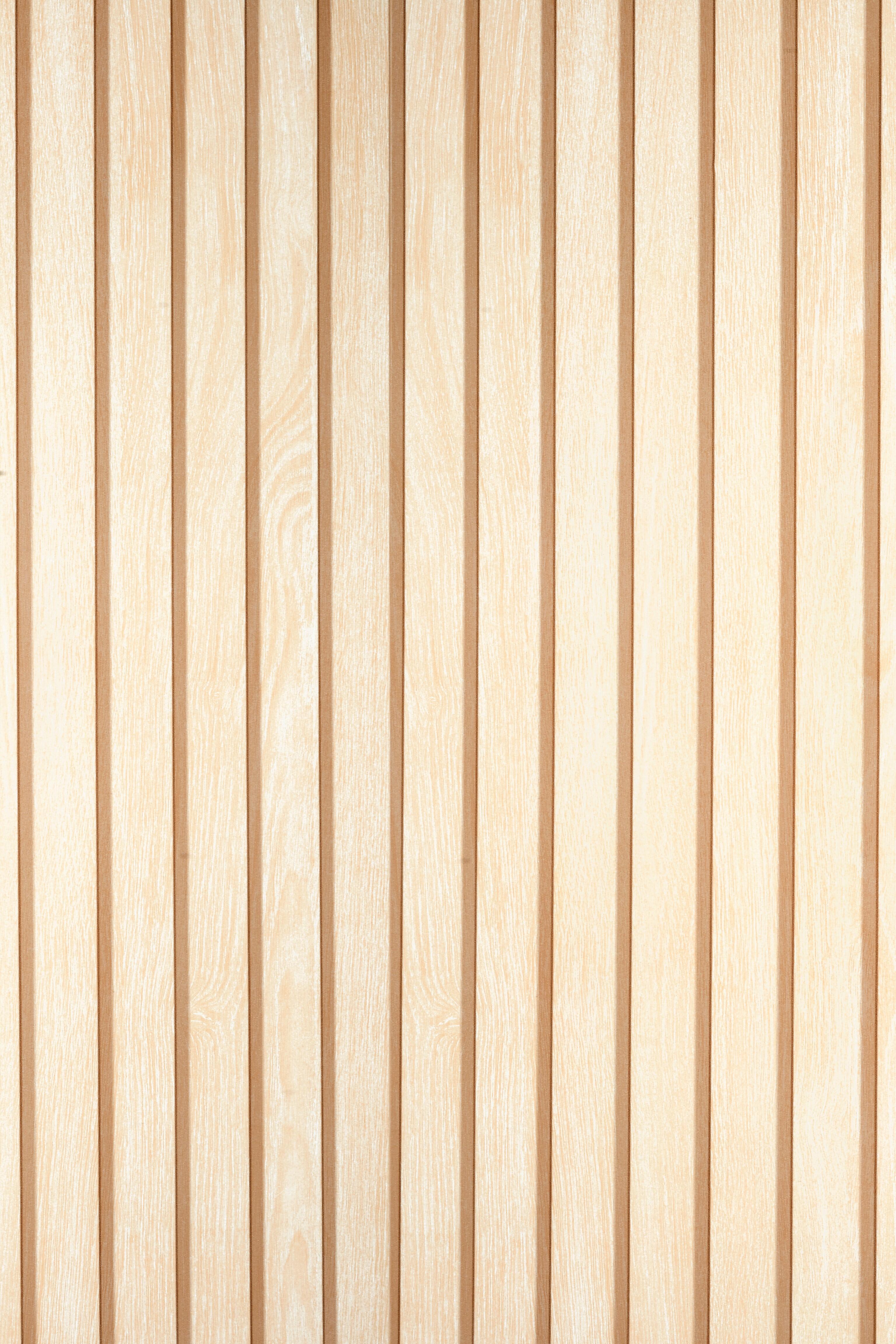 Revestimiento adhesivo mural beige Listones De Madera de 0.675 x 2m ...