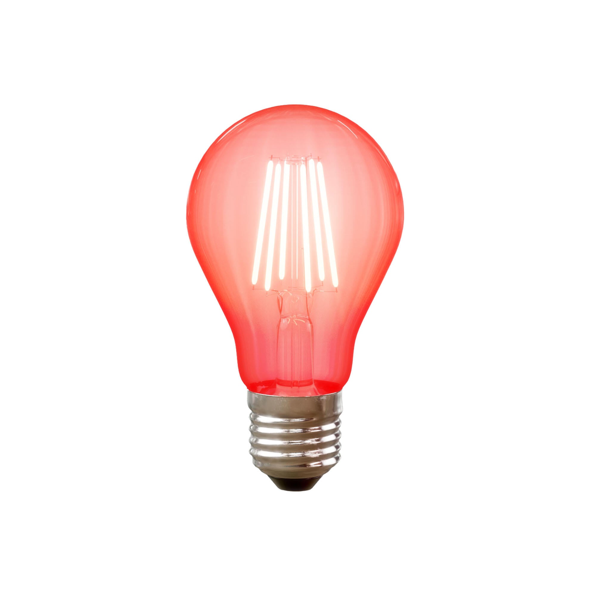 Bombilla LED filamento E27 redondo 600 lm rojo | Leroy Merlin