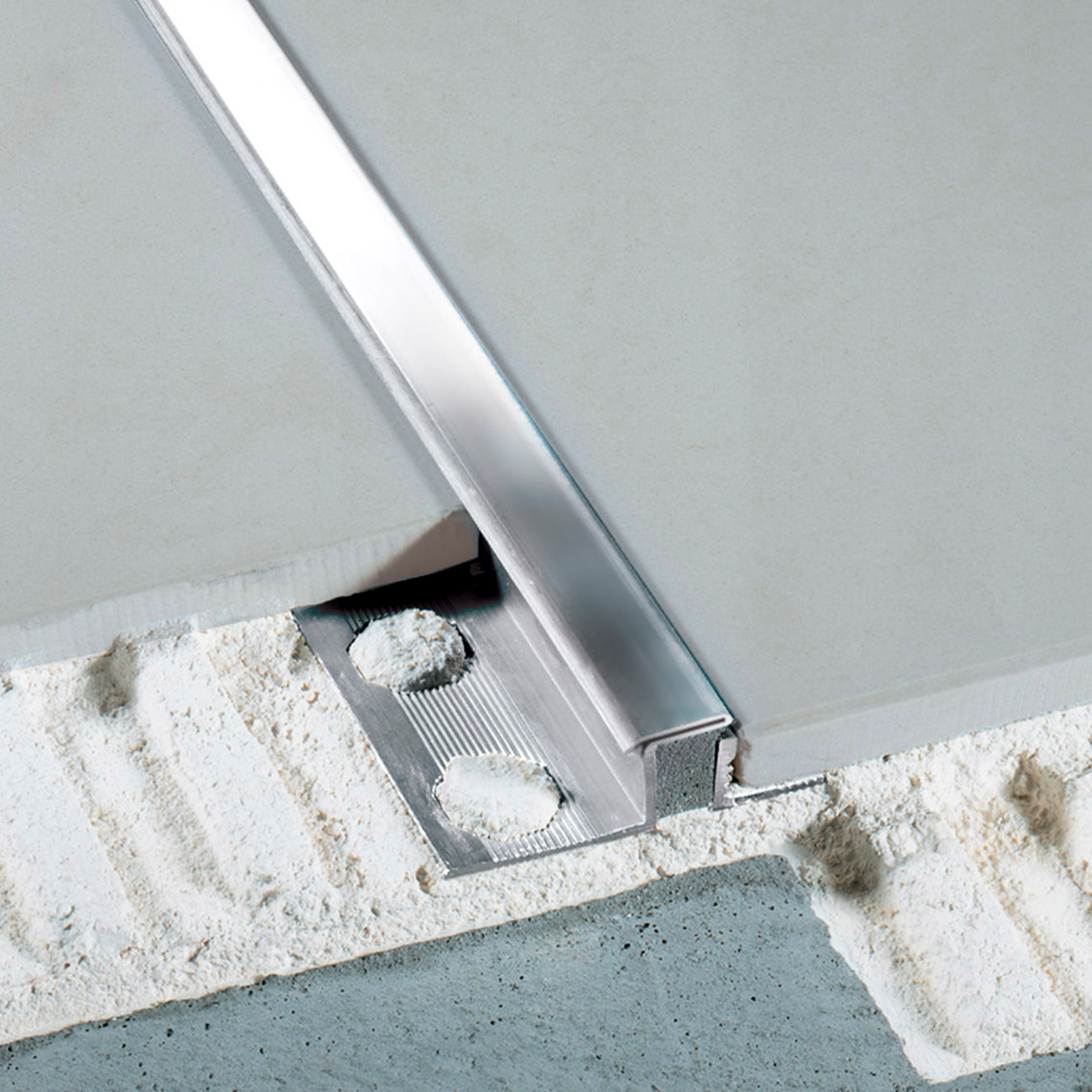 Perfil de ángulo externo de acero inoxidable Alto Brillo-16 2.55m x1 ...