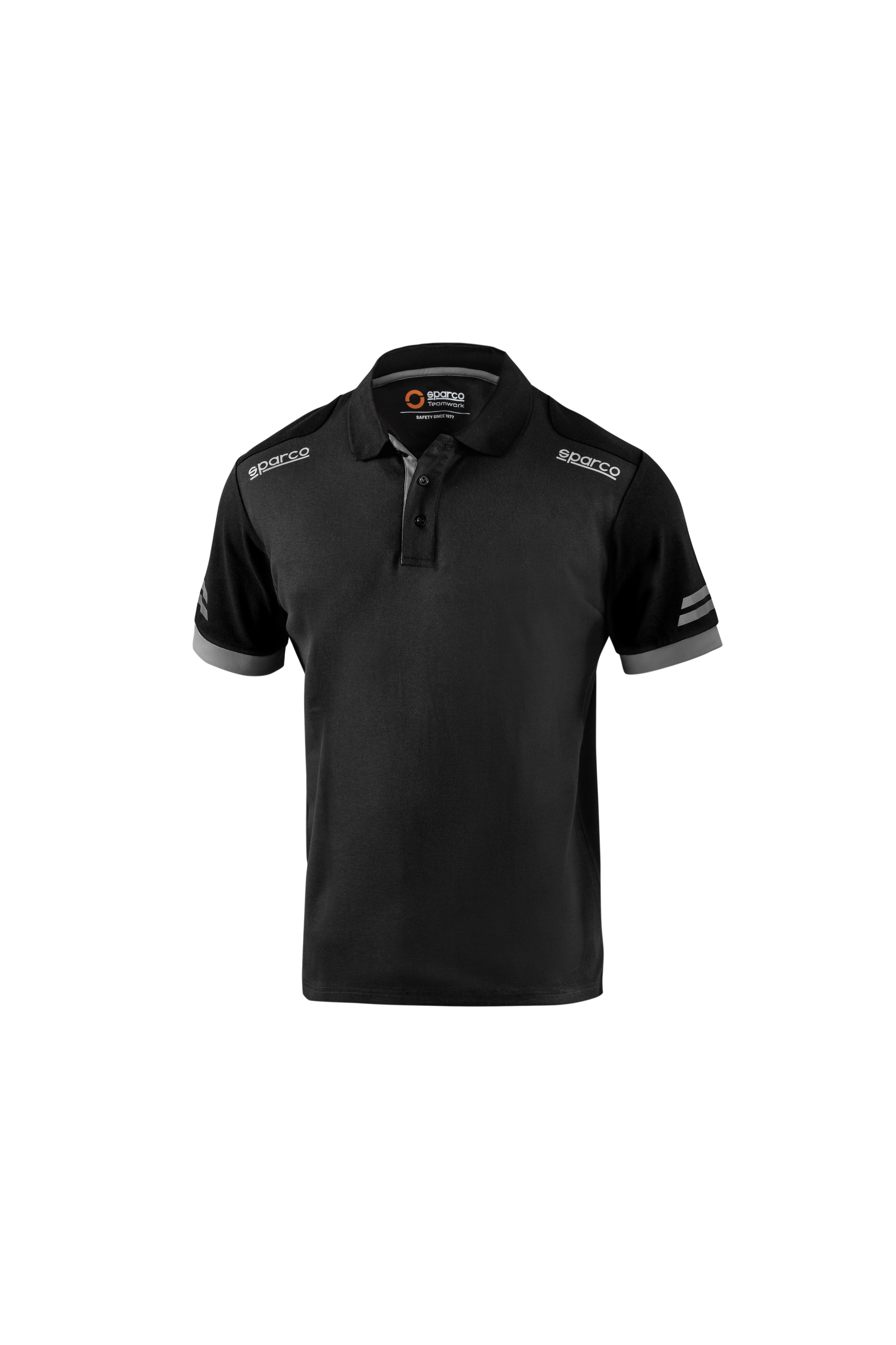 Polo técnico SPARCO (65% algodón 35% polyester) de 180 gr - Color Negro ...