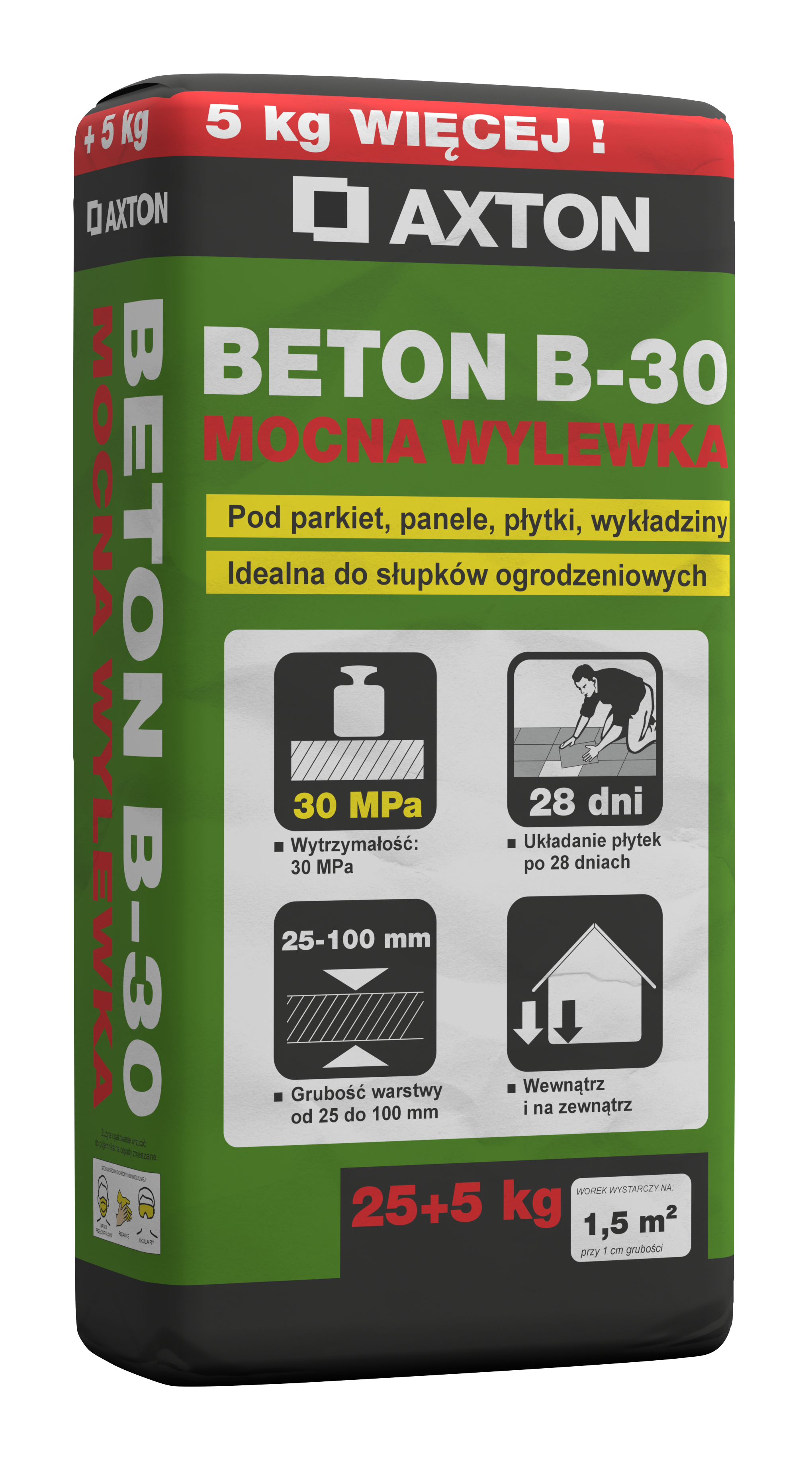 Beton B30 25+5 kg Axton - Leroy Merlin